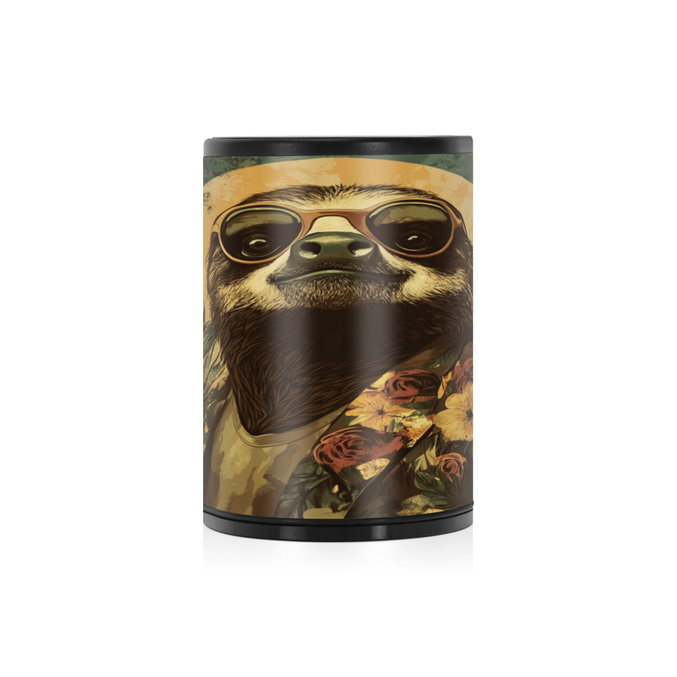 Qxltty Fashion Sloth Pattern Car Ashtray Press Spring-loaded Switch for ...