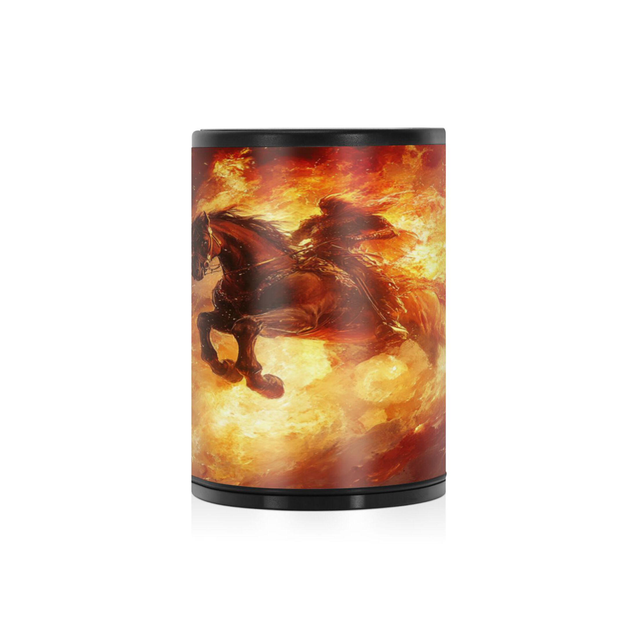 Qxltty Fiery Warrior Horse Car Ashtray Press Spring-loaded Switch for ...