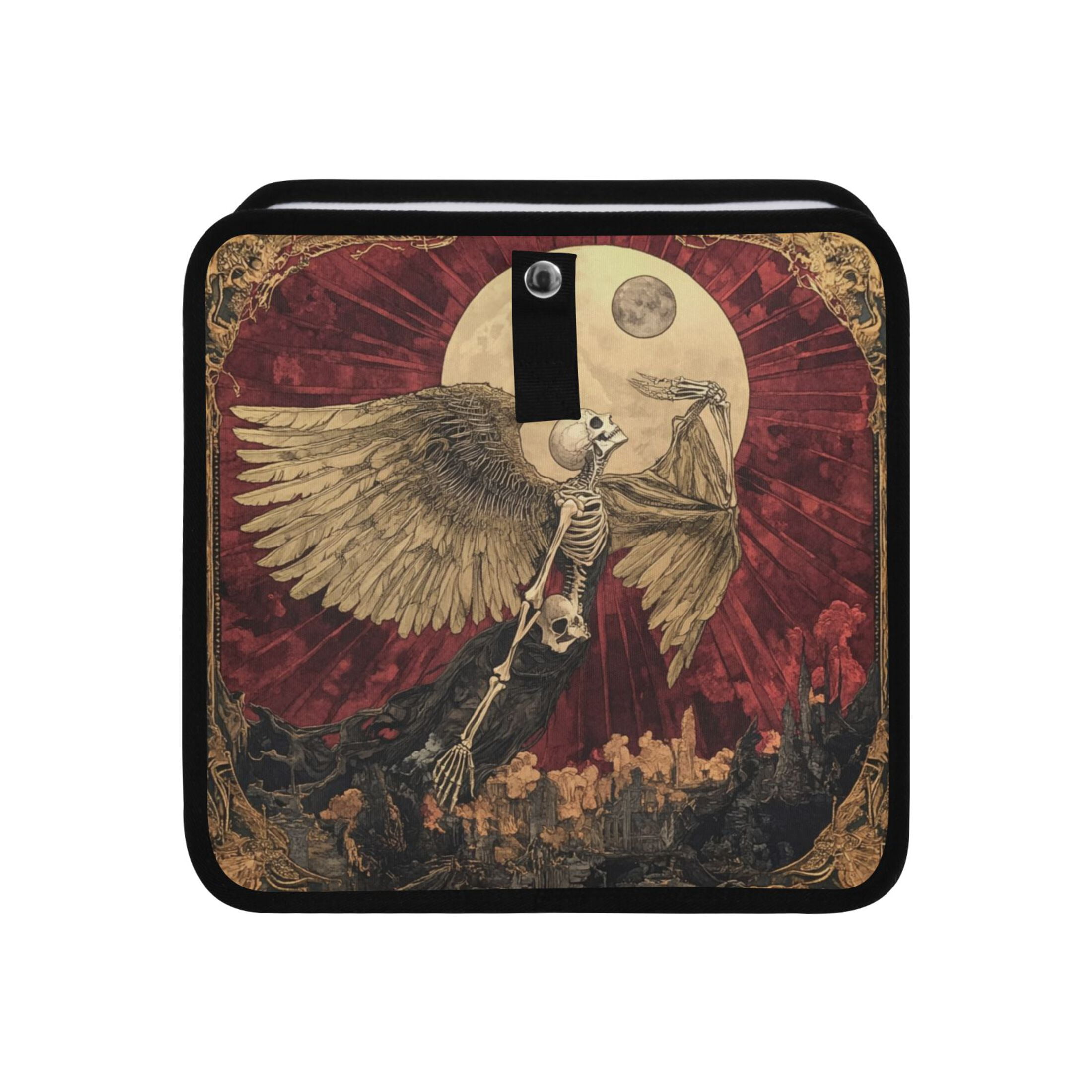 Qxltty Flying Skull Angel Pattern Car Dumpster Collapsible Rear Seat ...