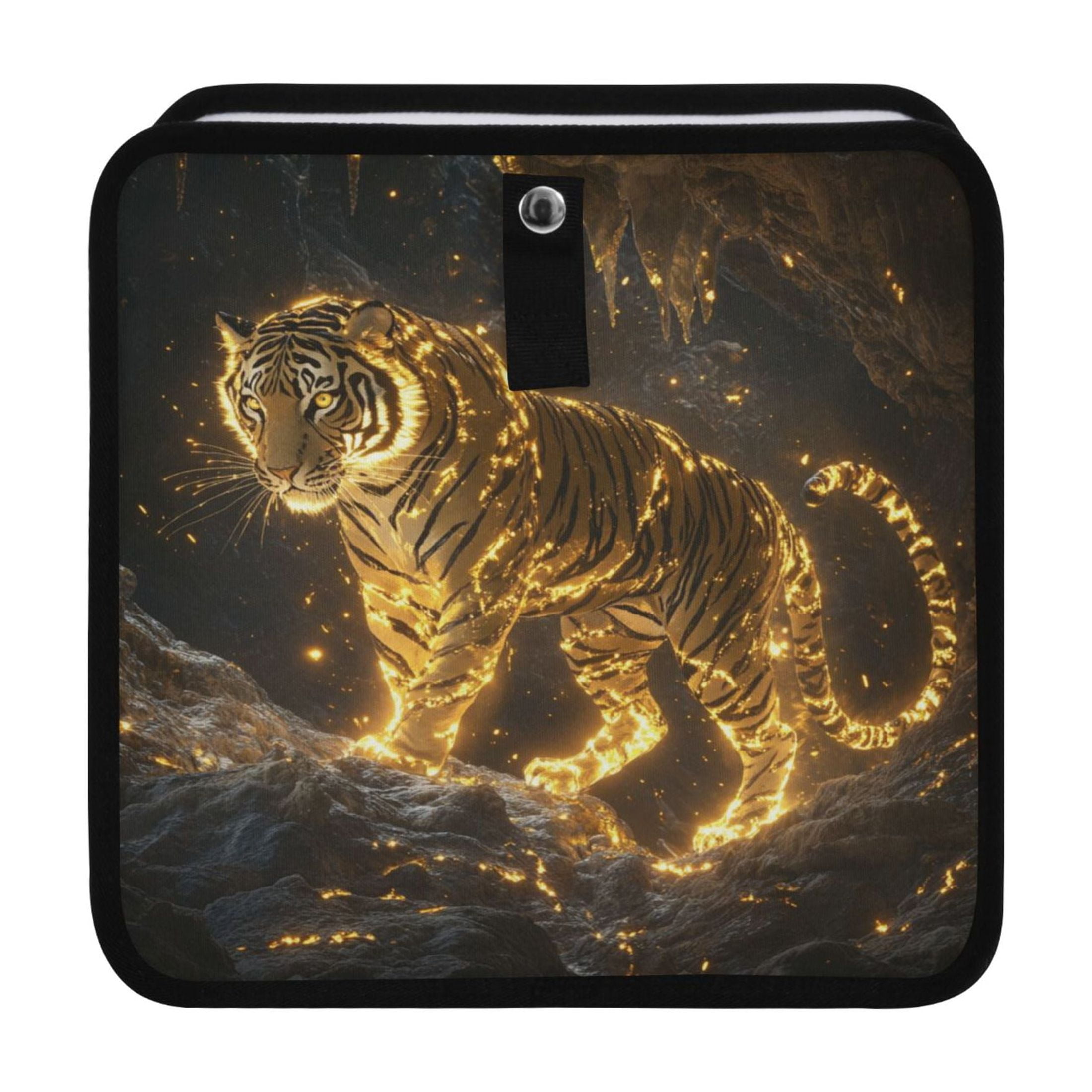 Qxltty Golden Tiger Car Dumpster Collapsible Rear Seat Suspension Trash ...