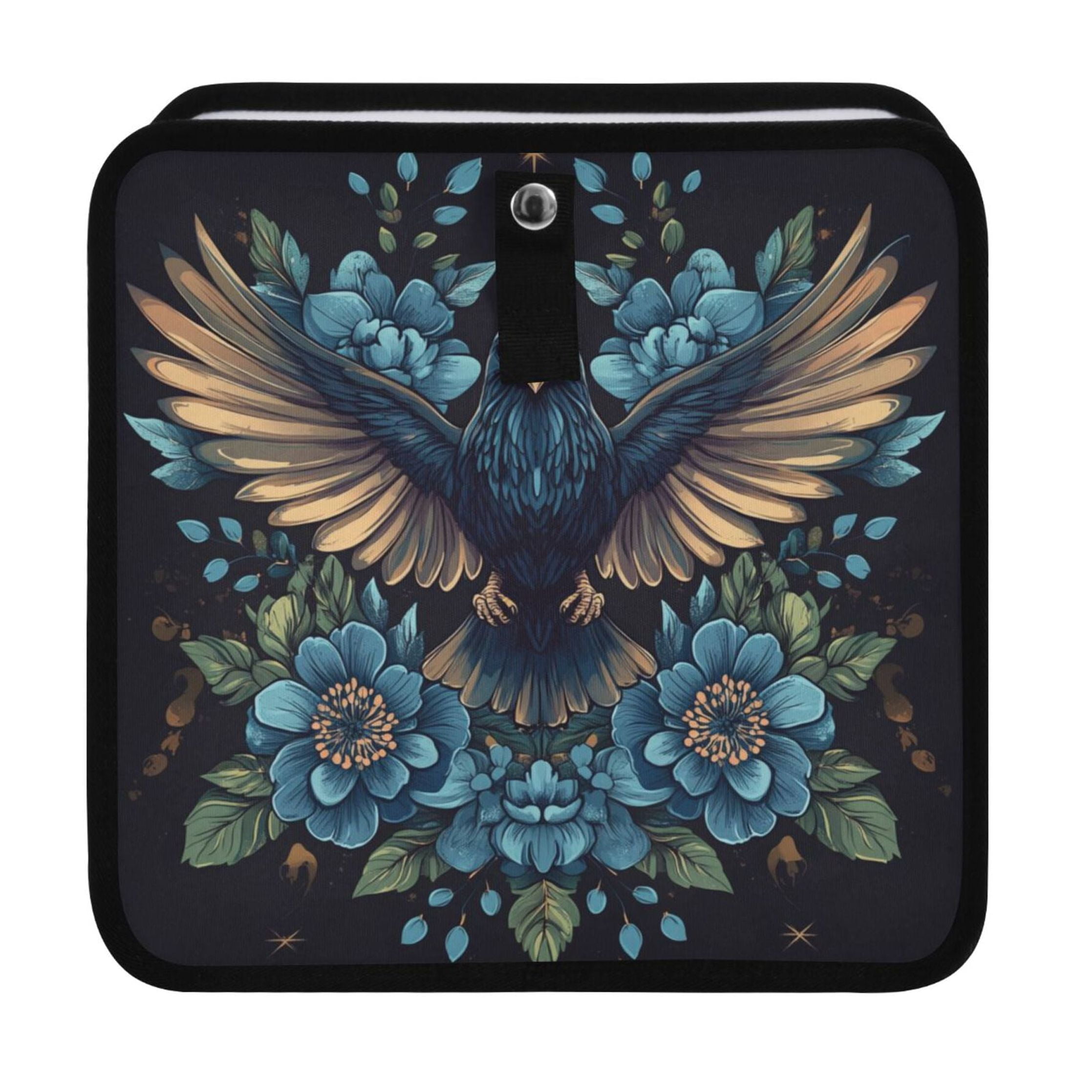 Qxltty Golden Winged Crow Pattern Car Dumpster Collapsible Rear Seat ...