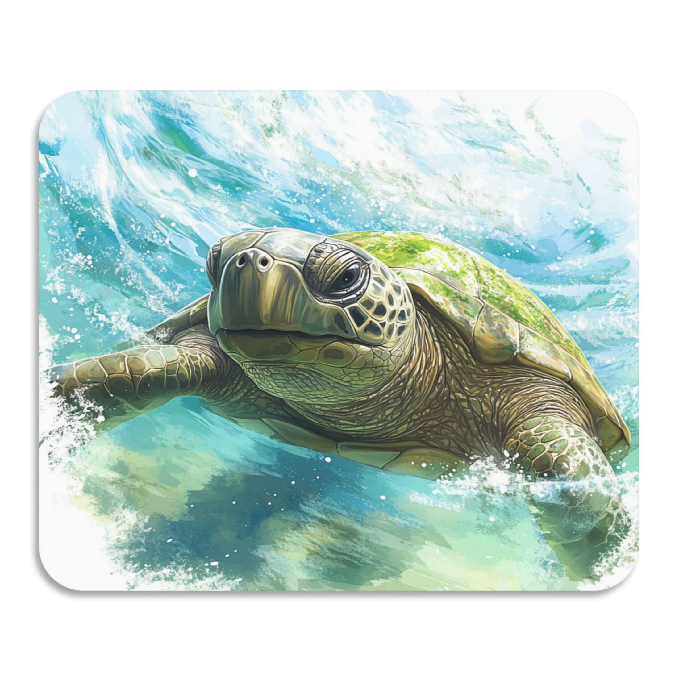 Qxltty Great Turtle Dish Drying Mat Coffee Bar Mats Rubber Backed ...