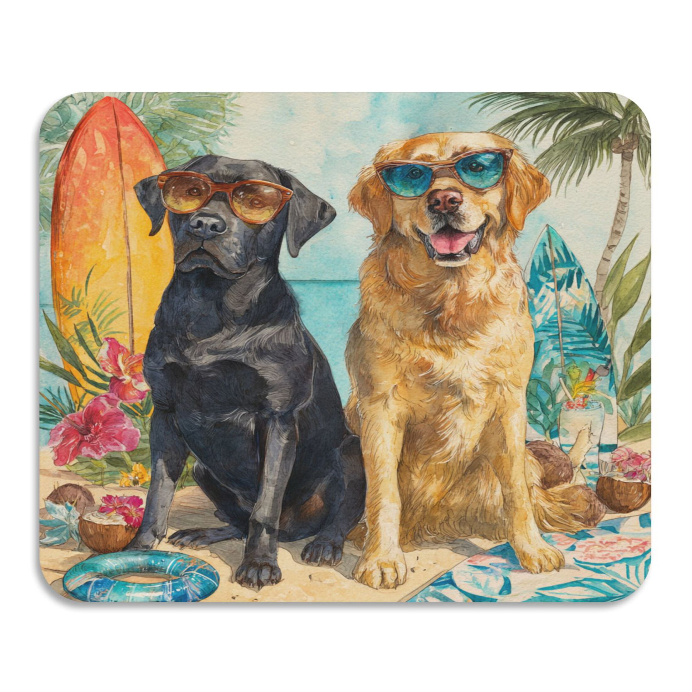 Qxltty Hawaii Beach Dog Dish Drying Mat Coffee Bar Mats Rubber Backed ...