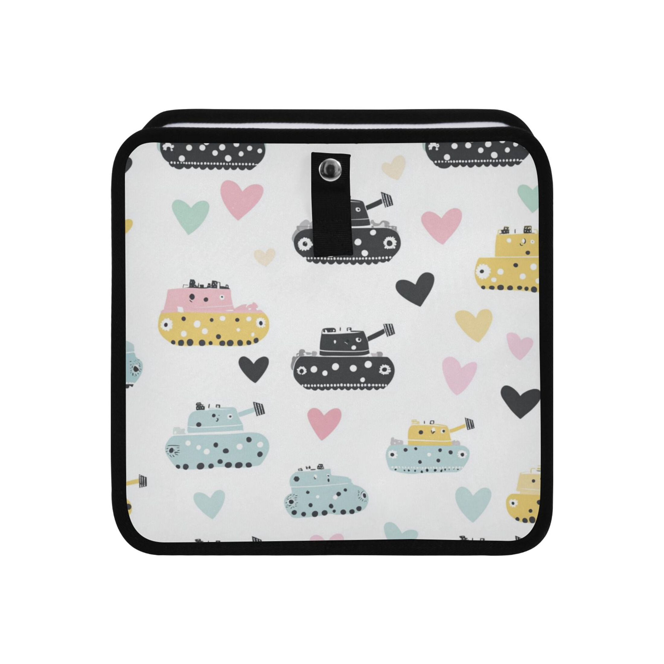 Qxltty Illustration Of Colorful Cute Tanks Car Dumpster Collapsible ...