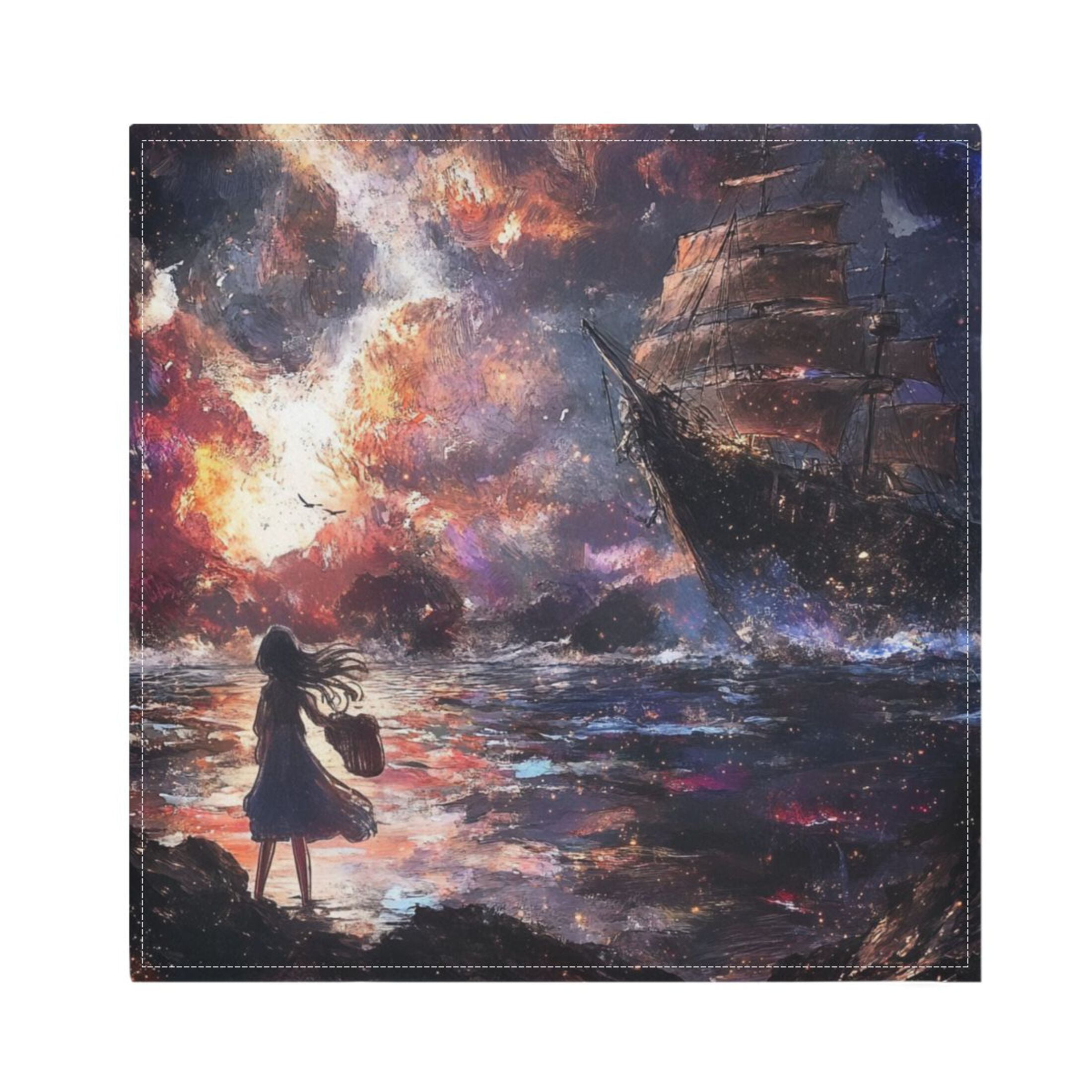 Qxltty Lass Waiting for The Boat Napkins 20×20in Perfect for Parties ...