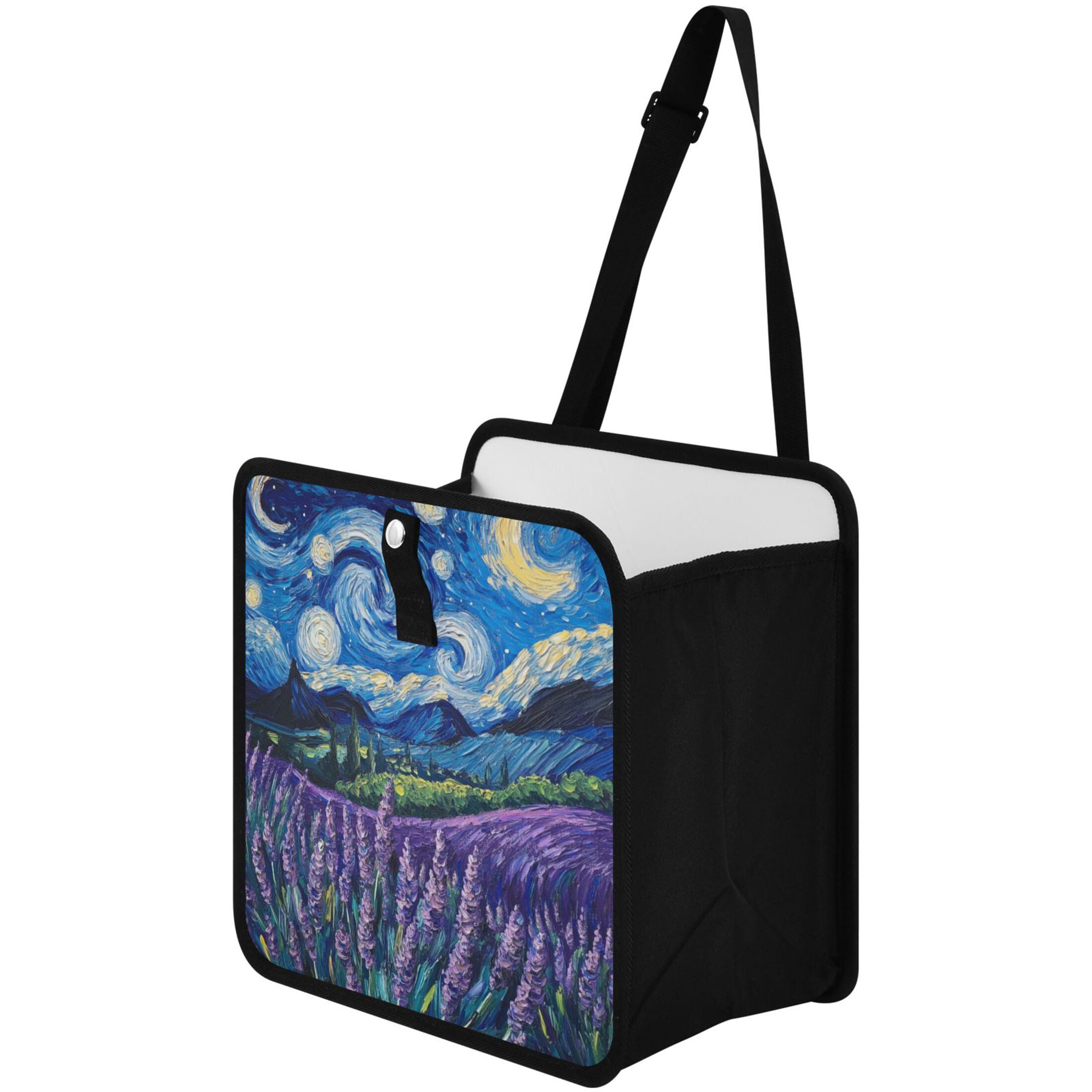 Qxltty Lavender Starry Night Car Dumpster Collapsible Rear Seat ...