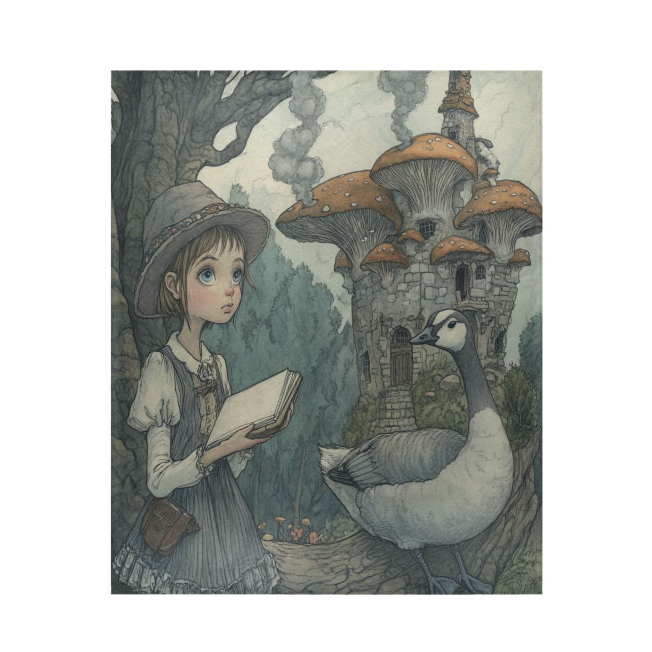 Qxltty Medieval Mushroom Castle Soft Cozy Fluffy Blankets for Couch ...