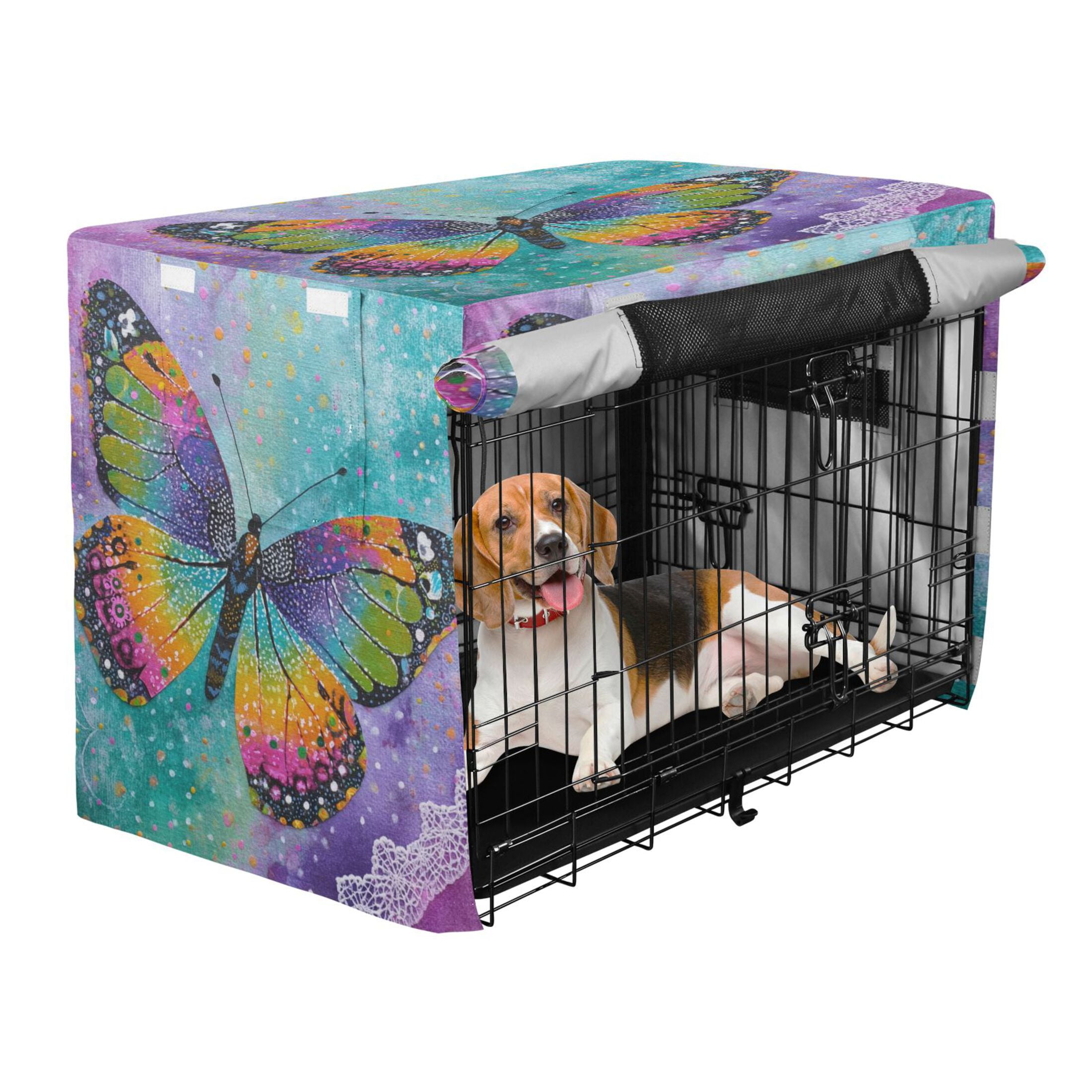 Qxltty Monarch Butterfly Crate Cover Durable Oxford Cloth Pet Kennel ...