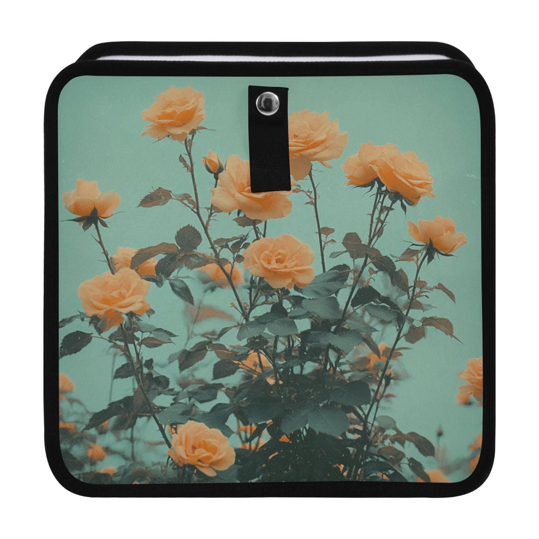 Qxltty Orange Roses Car Dumpster Collapsible Rear Seat Suspension Trash ...