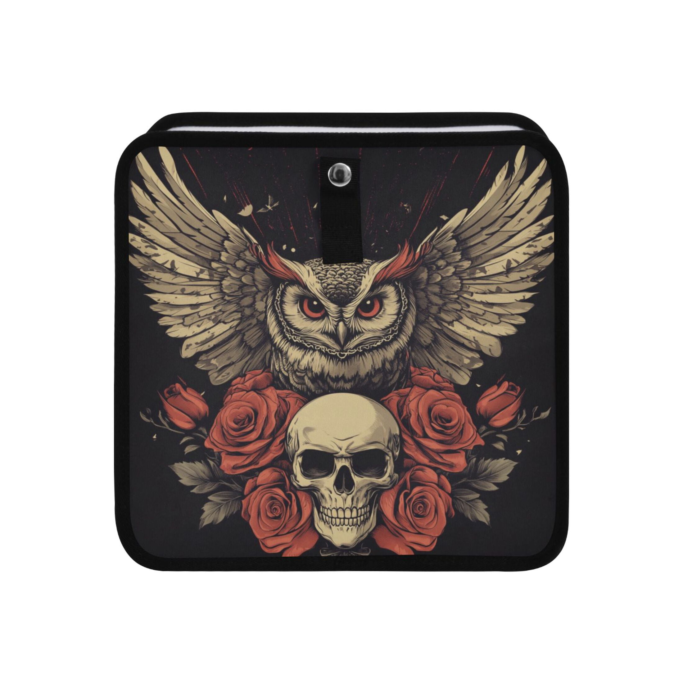 Qxltty Owl Holding Skull Pattern Car Dumpster Collapsible Rear Seat ...