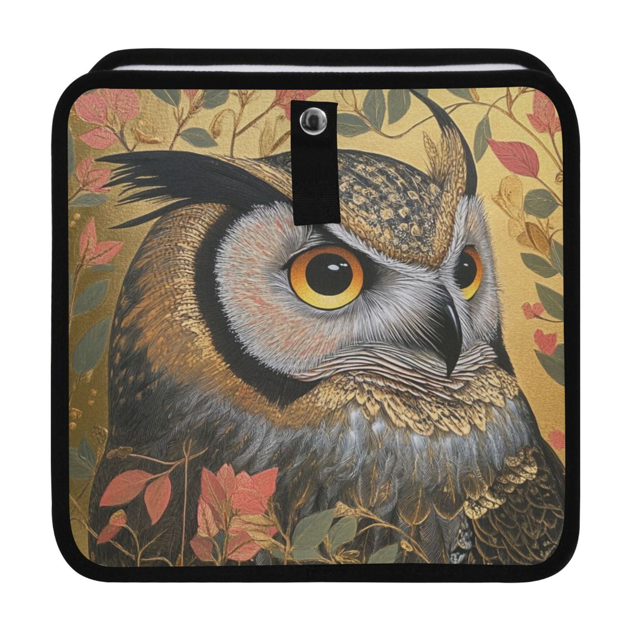 Qxltty Owl Leaves Yellow Pattern Car Dumpster Collapsible Rear Seat ...