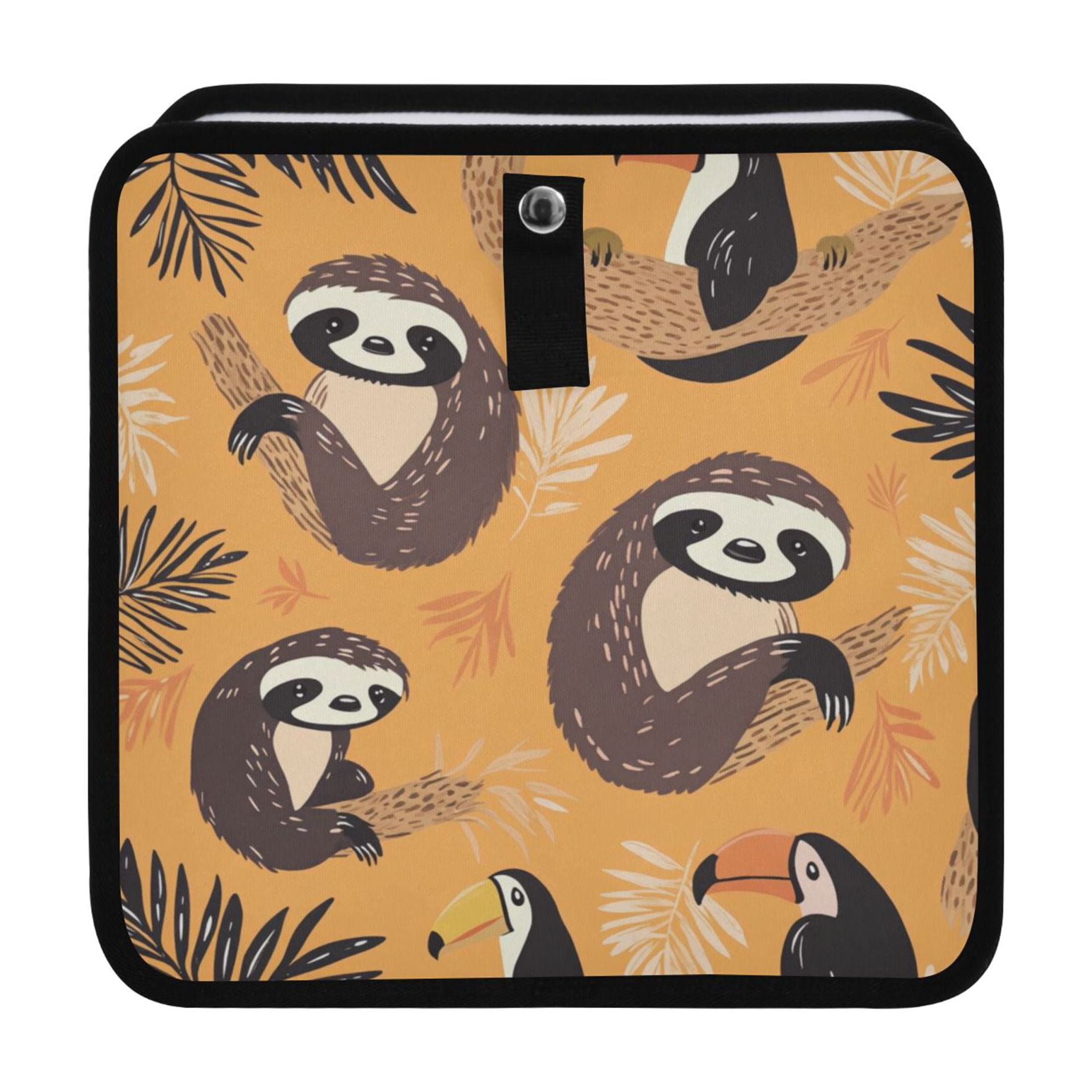 Qxltty A Pattern with Cute Sloth and Toucan in The Jungle Car Dumpster ...