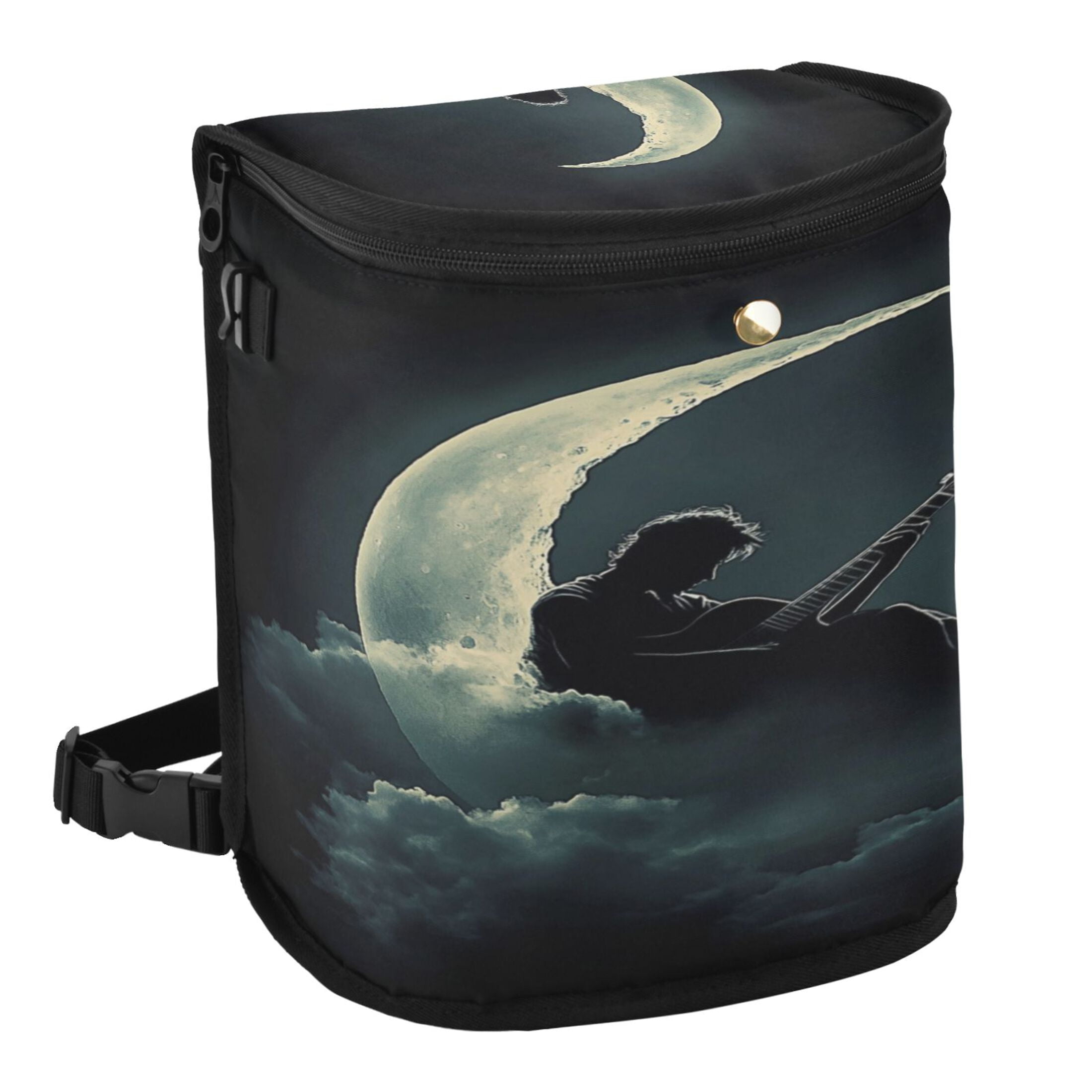 Qxltty Playing Guitar on The Moon Car Trash Can with Lid Vehicle ...