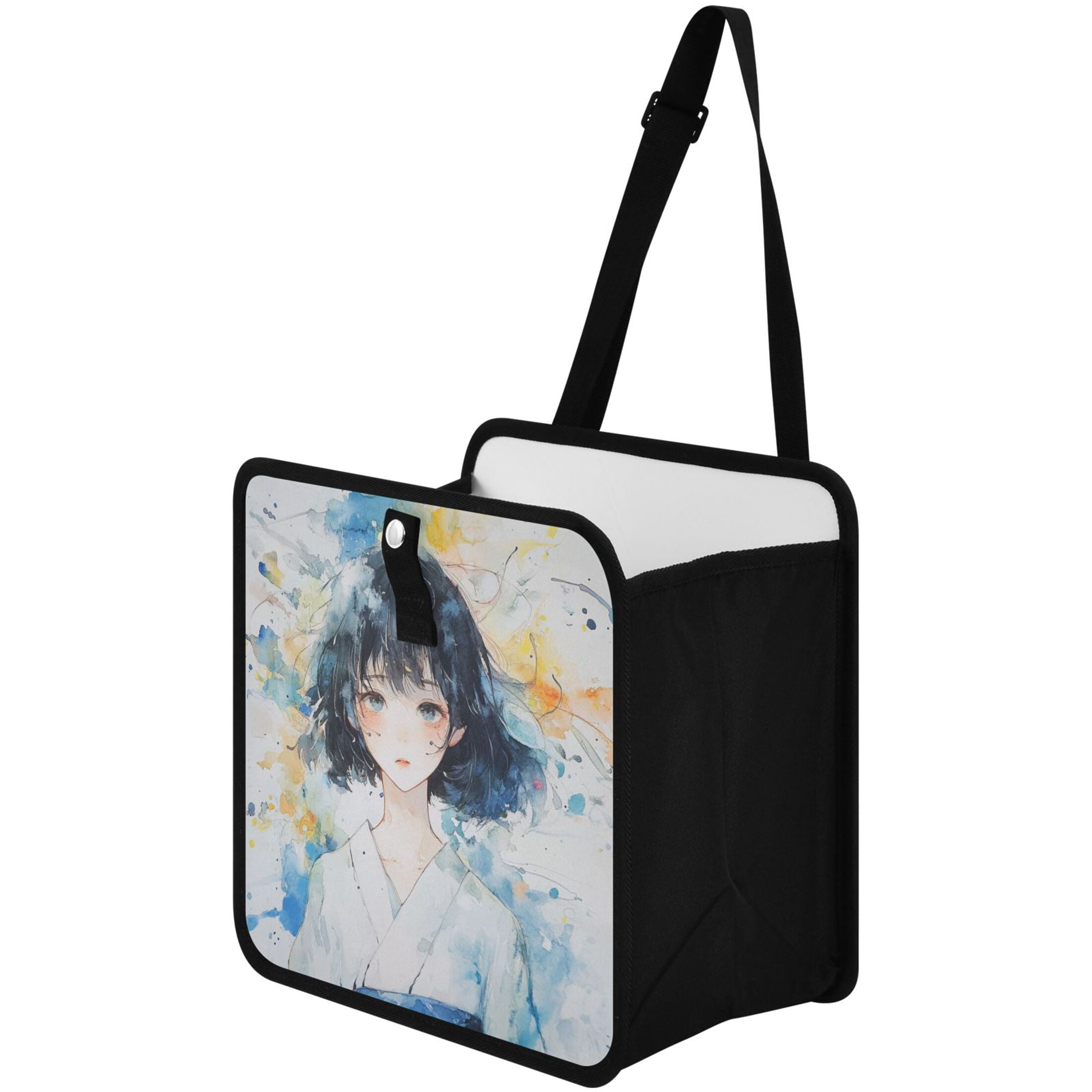 Qxltty Pretty Watercolor Lass Car Dumpster Collapsible Rear Seat ...