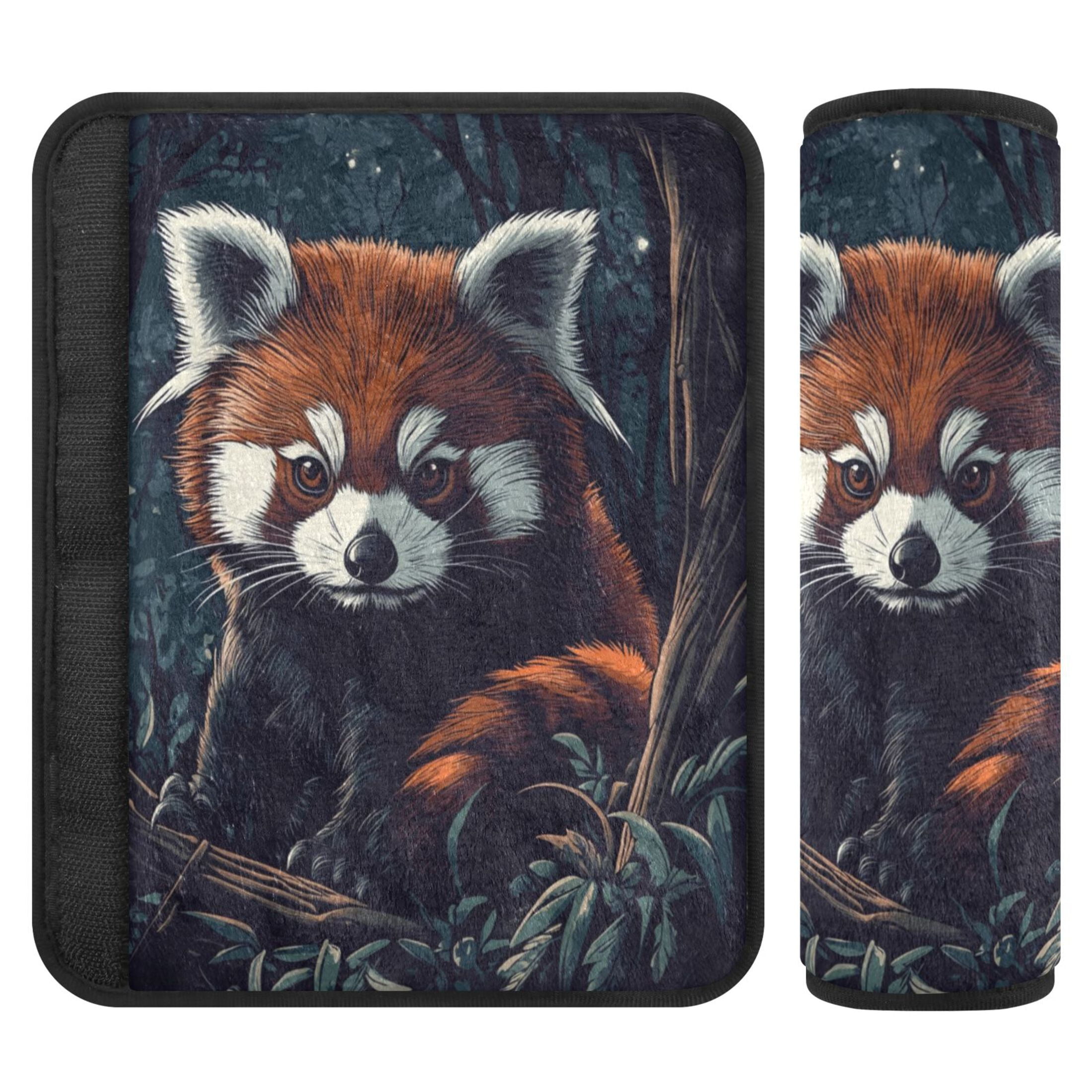 Qxltty Red Panda in The Night Car Seat Strap Pads are Soft and Snug ...