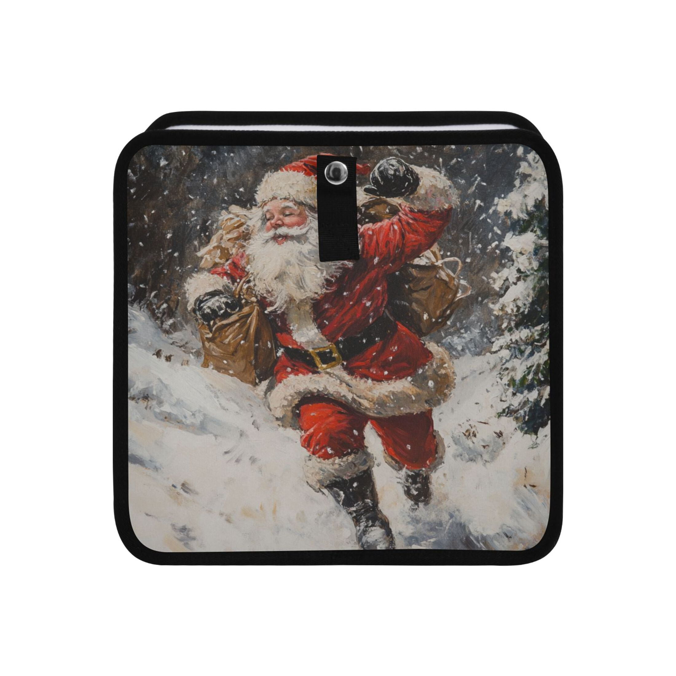 Qxltty Santa Claus Delivers Gifts in The Snow Car Dumpster Collapsible ...