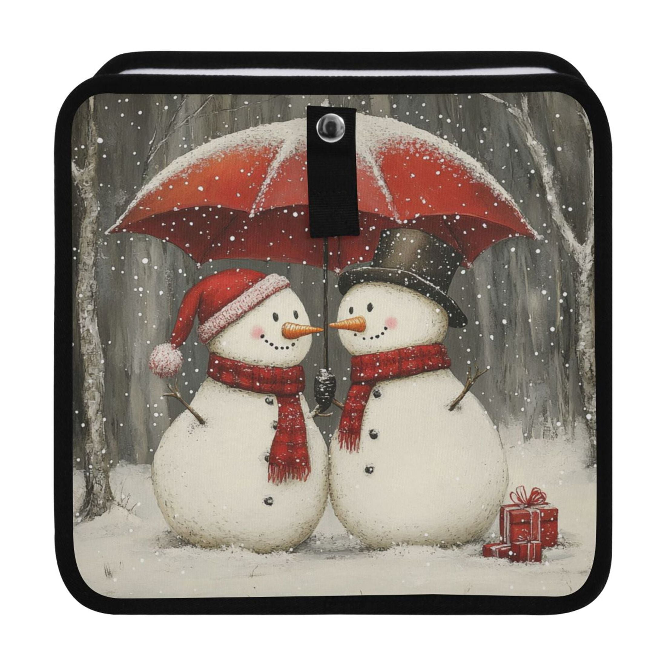 Qxltty Snowman Couple Car Dumpster Collapsible Rear Seat Suspension ...