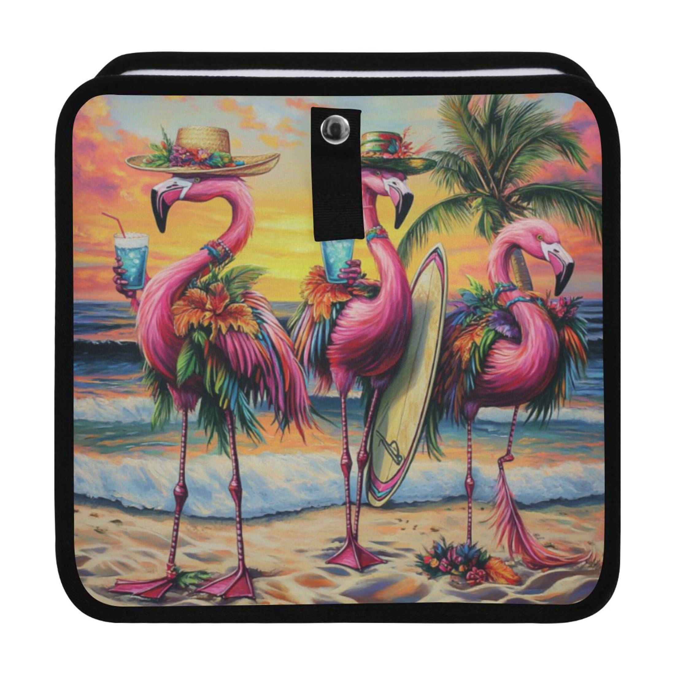 Qxltty Summer Flamingo Car Dumpster Collapsible Rear Seat Suspension ...