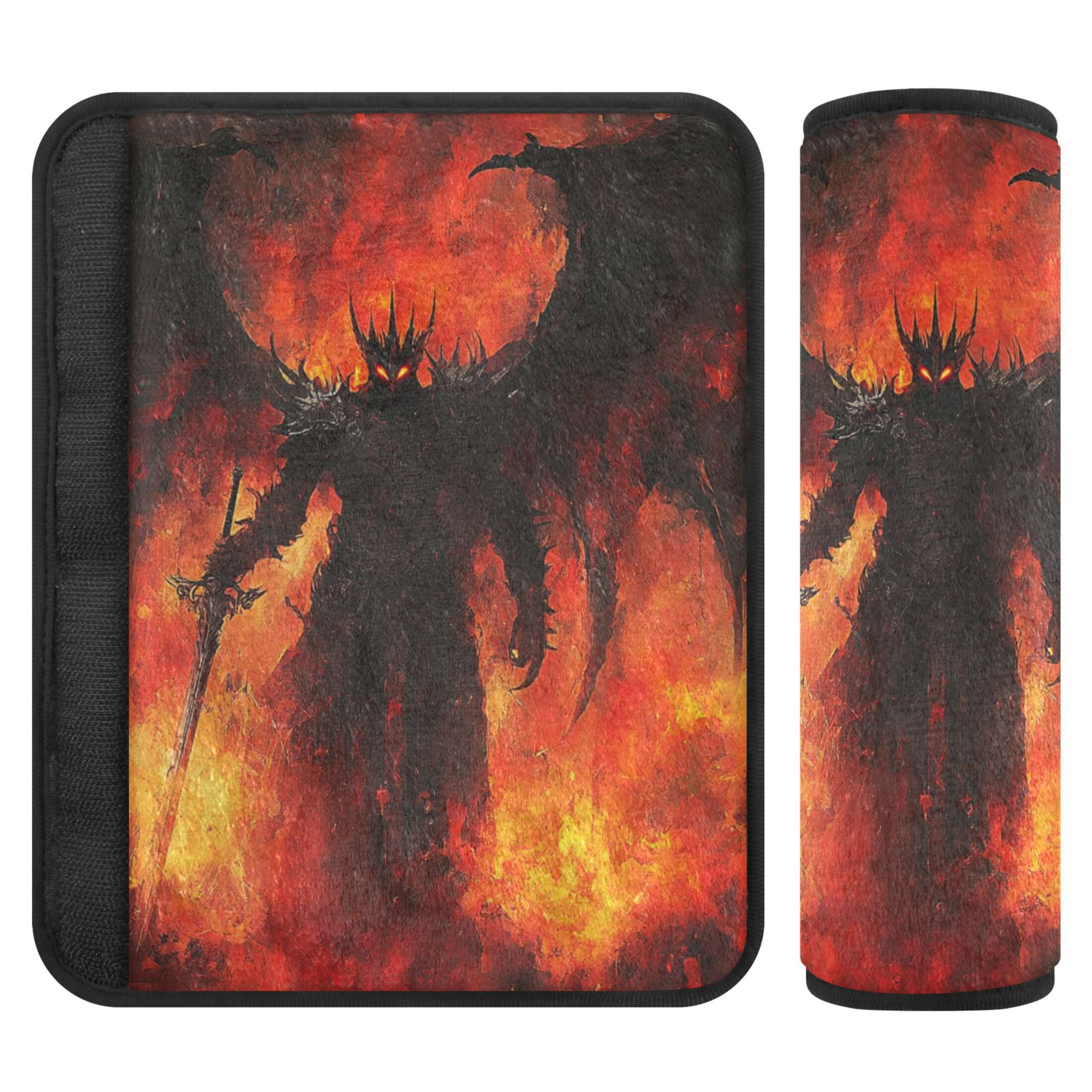 Qxltty The Demon with A Sword Car Seat Strap Pads are Soft and Snug ...
