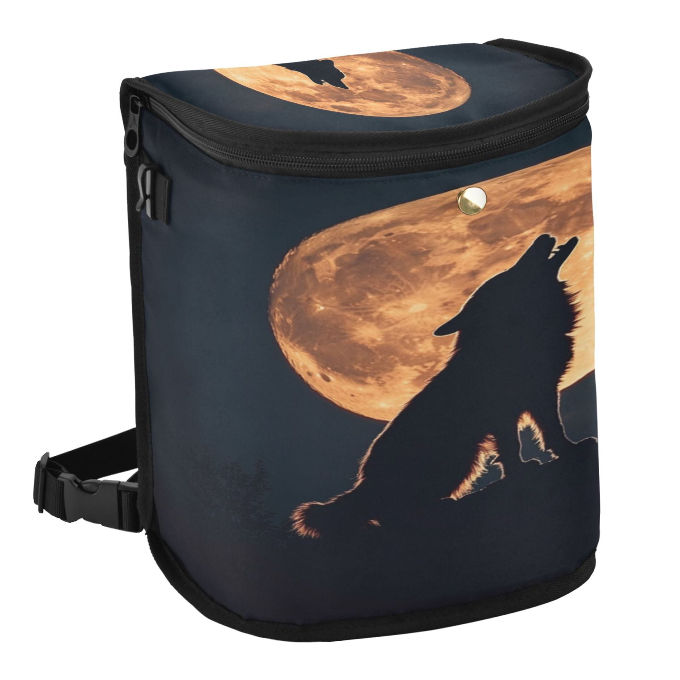 Qxltty The Legend Of Starving Wolf Car Trash Can with Lid Vehicle ...