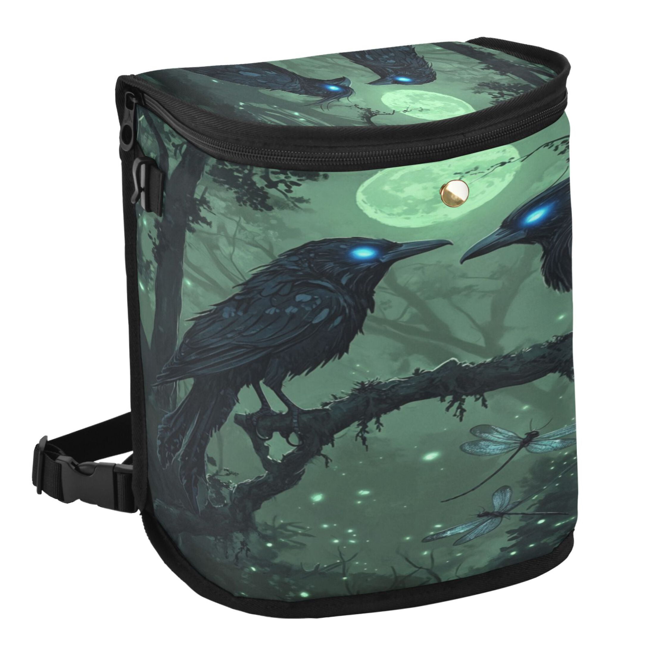 Qxltty The Midnight Crow Car Trash Can with Lid Vehicle Backseat ...