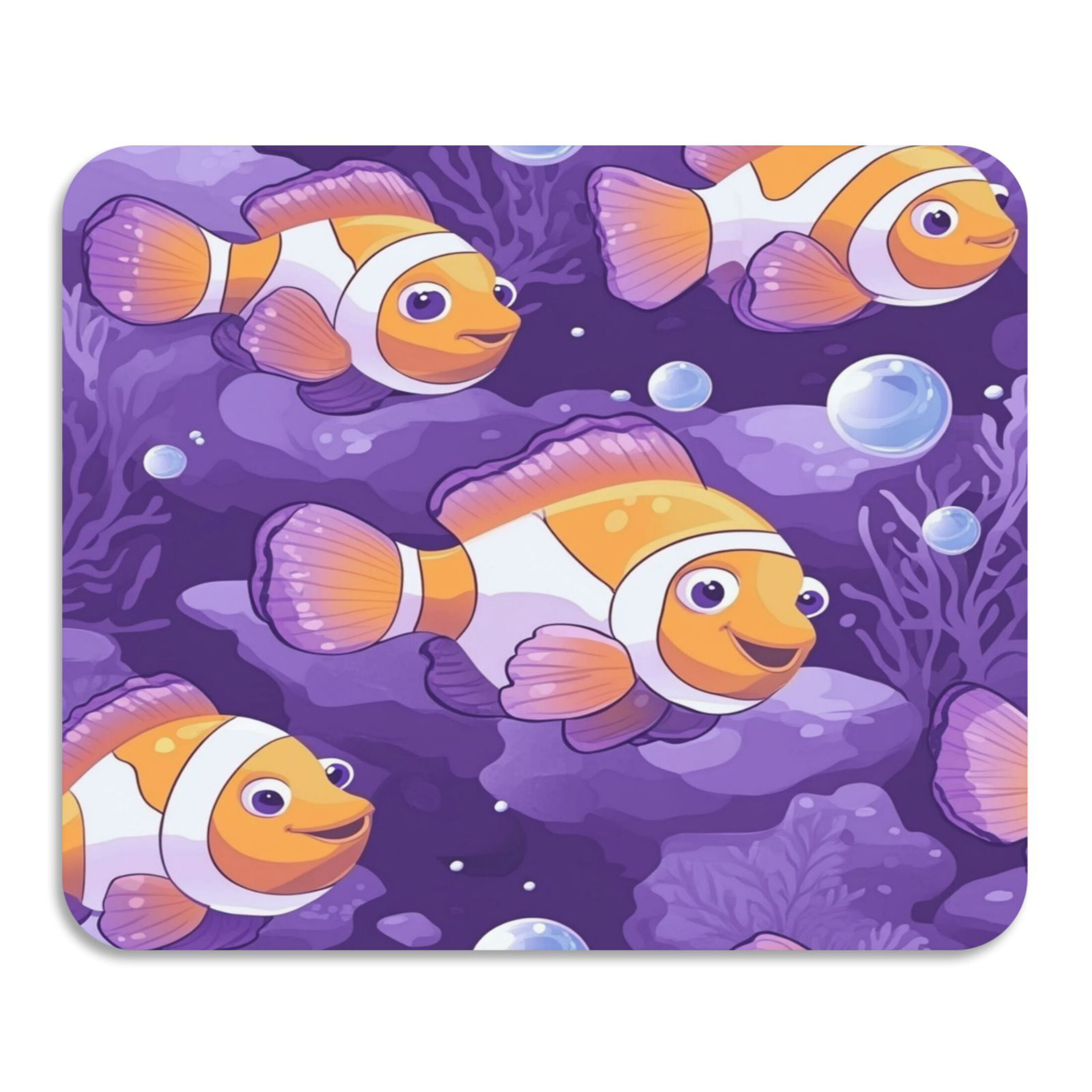Qxltty Tropical Clownfish Dish Drying Mat Coffee Bar Mats Rubber Backed ...