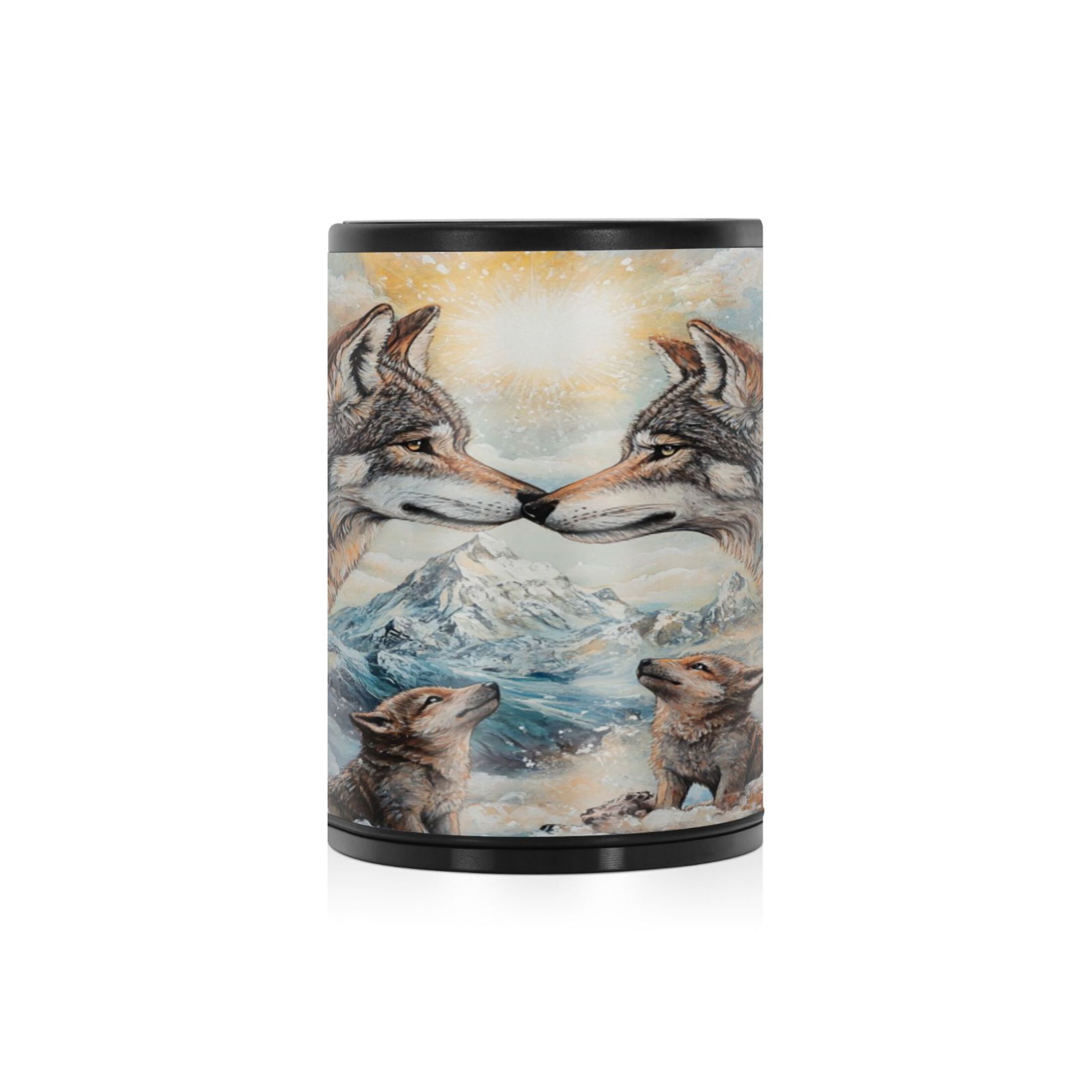 Qxltty Two Wolf Kings Car Ashtray Press Spring-loaded Switch for ...