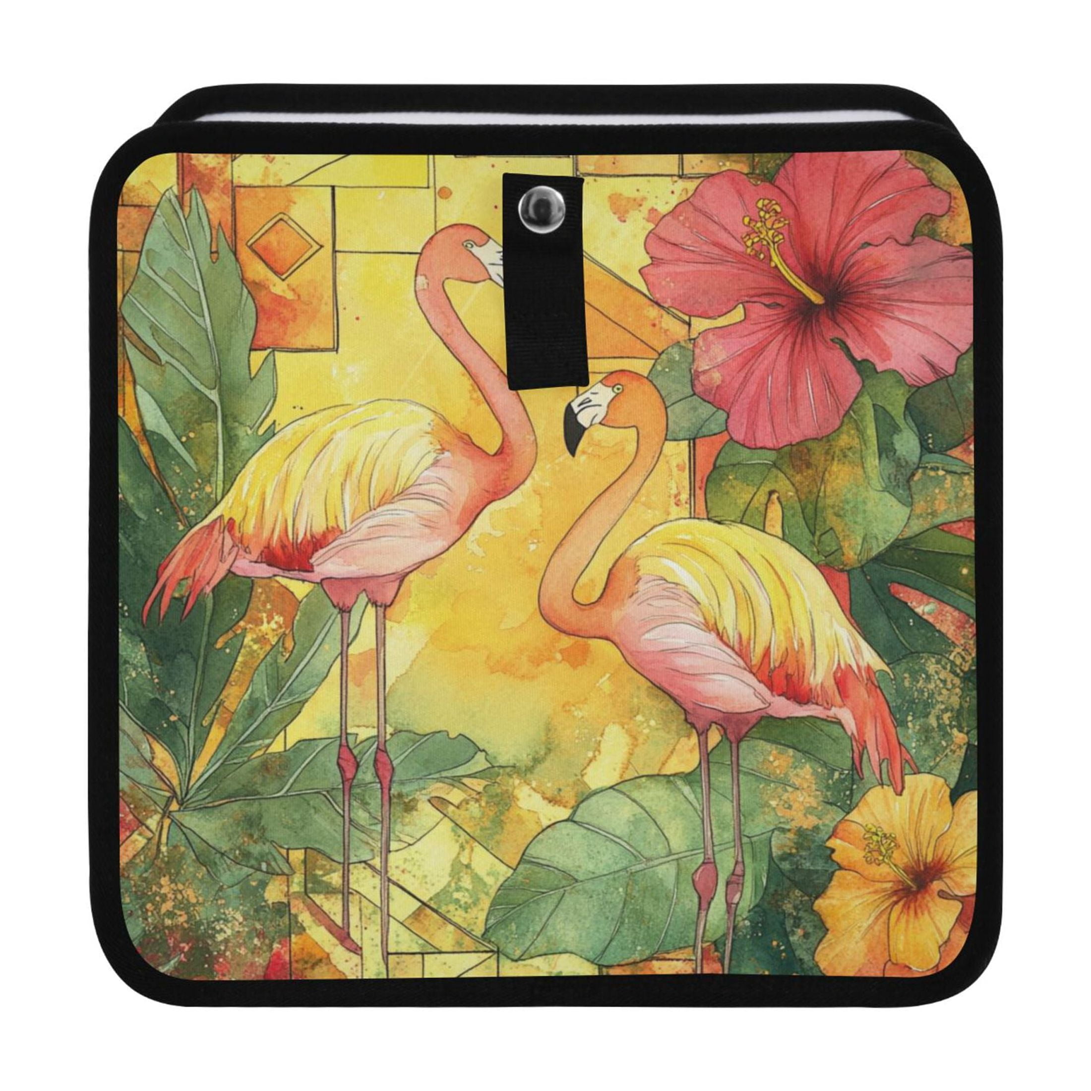 Qxltty Watercolor Flamingo Car Dumpster Collapsible Rear Seat ...