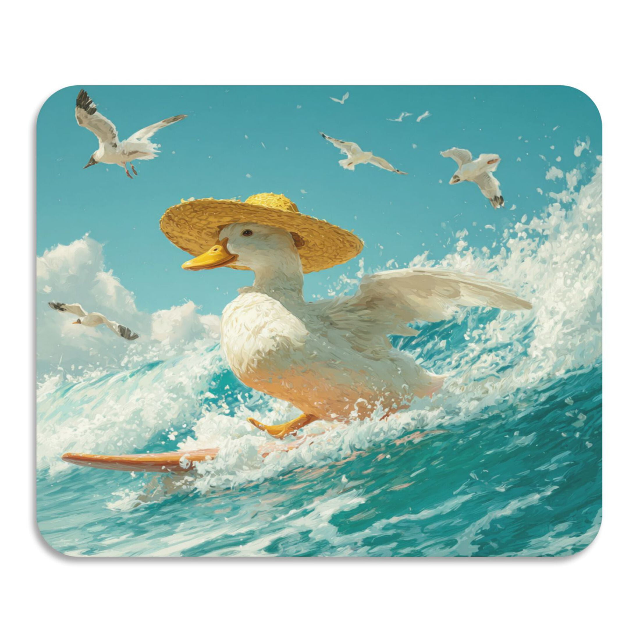 Qxltty White Duck Dish Drying Mat Coffee Bar Mats Rubber Backed ...
