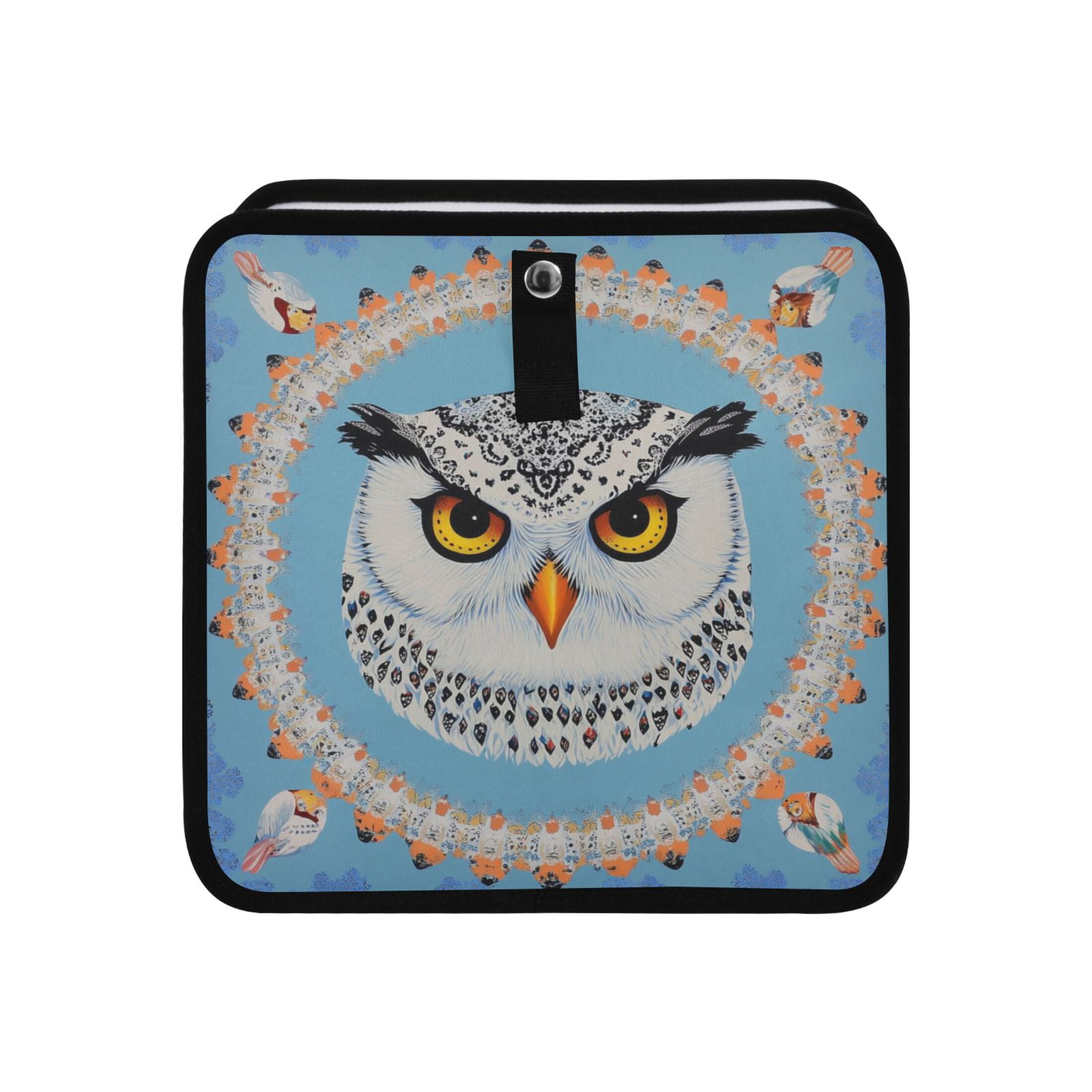 Qxltty White Owl Pattern Car Dumpster Collapsible Rear Seat Suspension ...