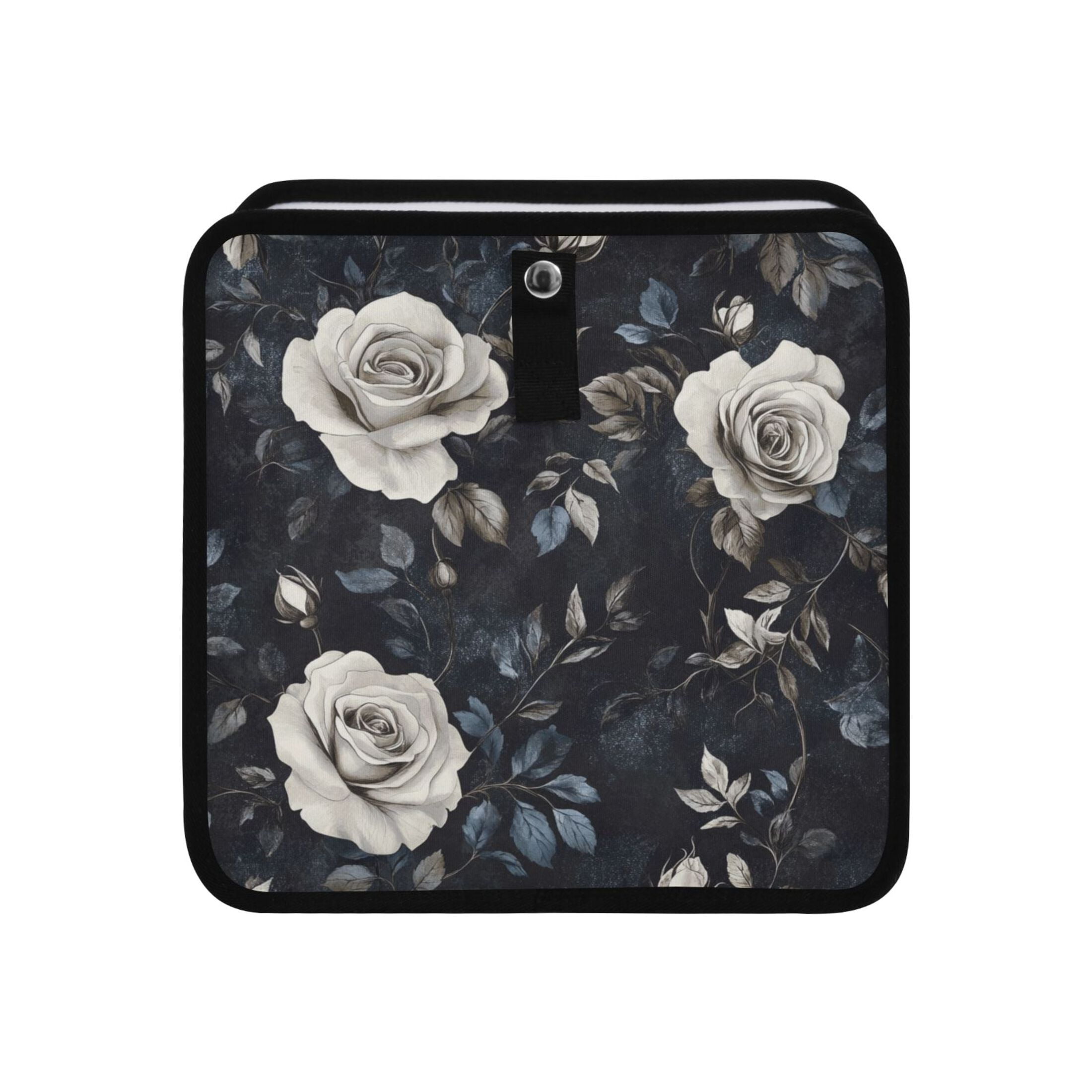 Qxltty White Rose Car Dumpster Collapsible Rear Seat Suspension Trash ...