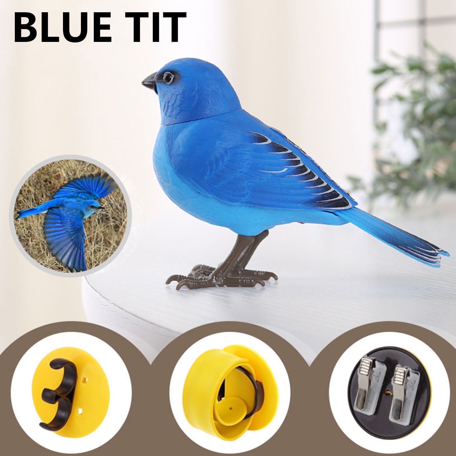 Comefolife Electric Singing and Chirping Bird Toy, Cute Interactive ...