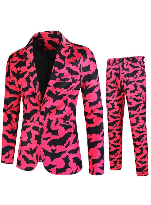 Leopard Print Suit Mens
