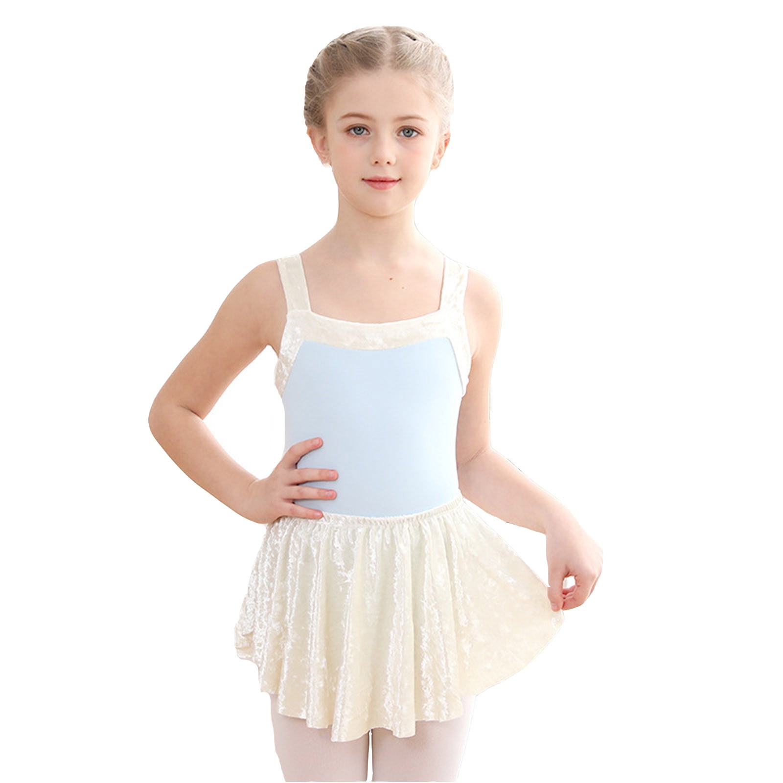 Qxutpo Outfits For Girls 2025 Suspenders Glitter Dance Ballet Tutu ...