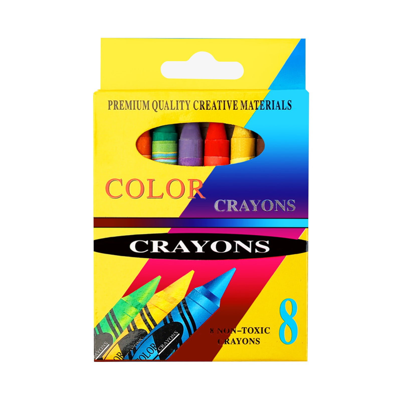 Qyaukm 8 Color Stackable Multicolored Crayons, Diy Rainbow Pencils Art ...