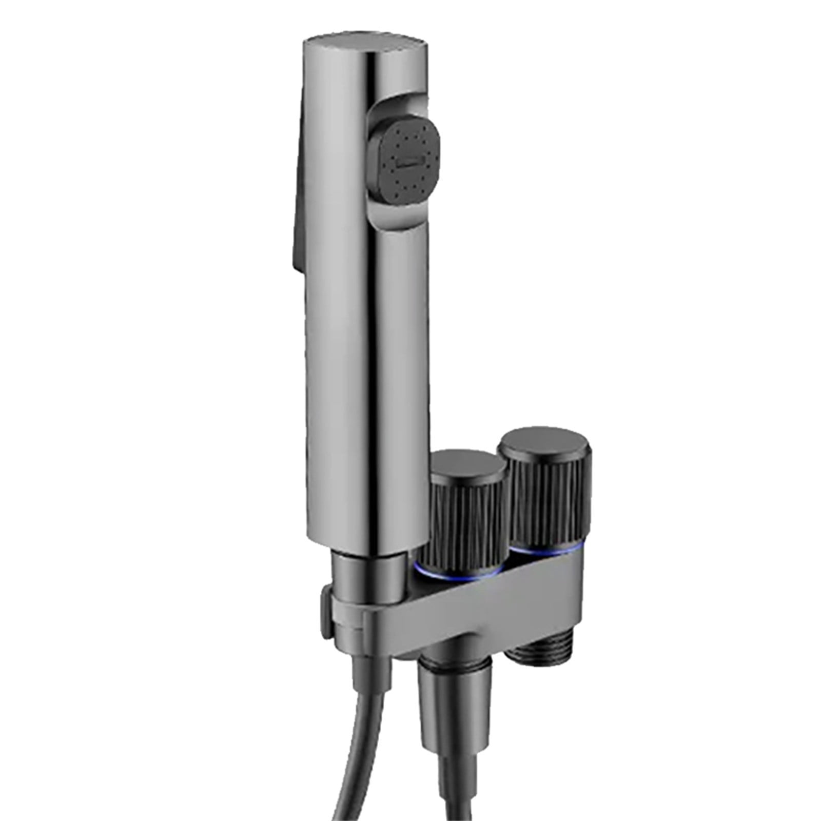 Qyaukm Bathroom Sprayer Handheld Bidet with Hook in Gunmetal Grey ...