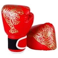 Qyaukm Boxing Gloves for Adults, Mma Training & Heavy Bag Punching, Red ...