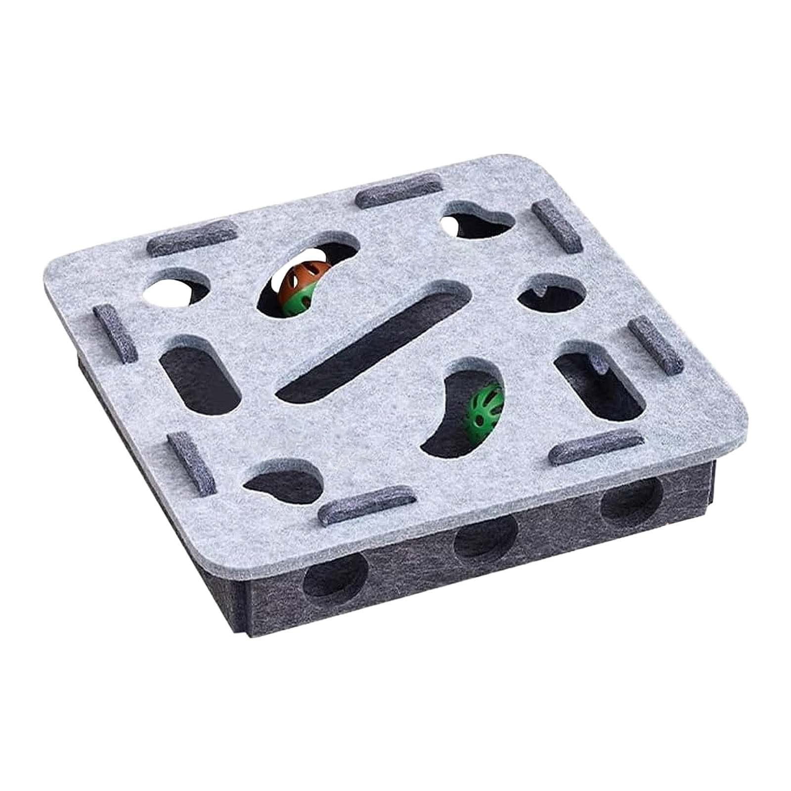Qyaukm Cat Scratch Puzzle Box, Interactive Enrichment Maze Toy with 3 ...