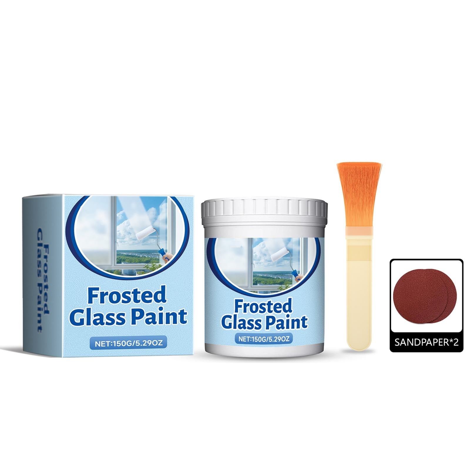 Qyaukm Glass Frosting Spray Paint Anti-Peeping Coating, Creates Privacy ...