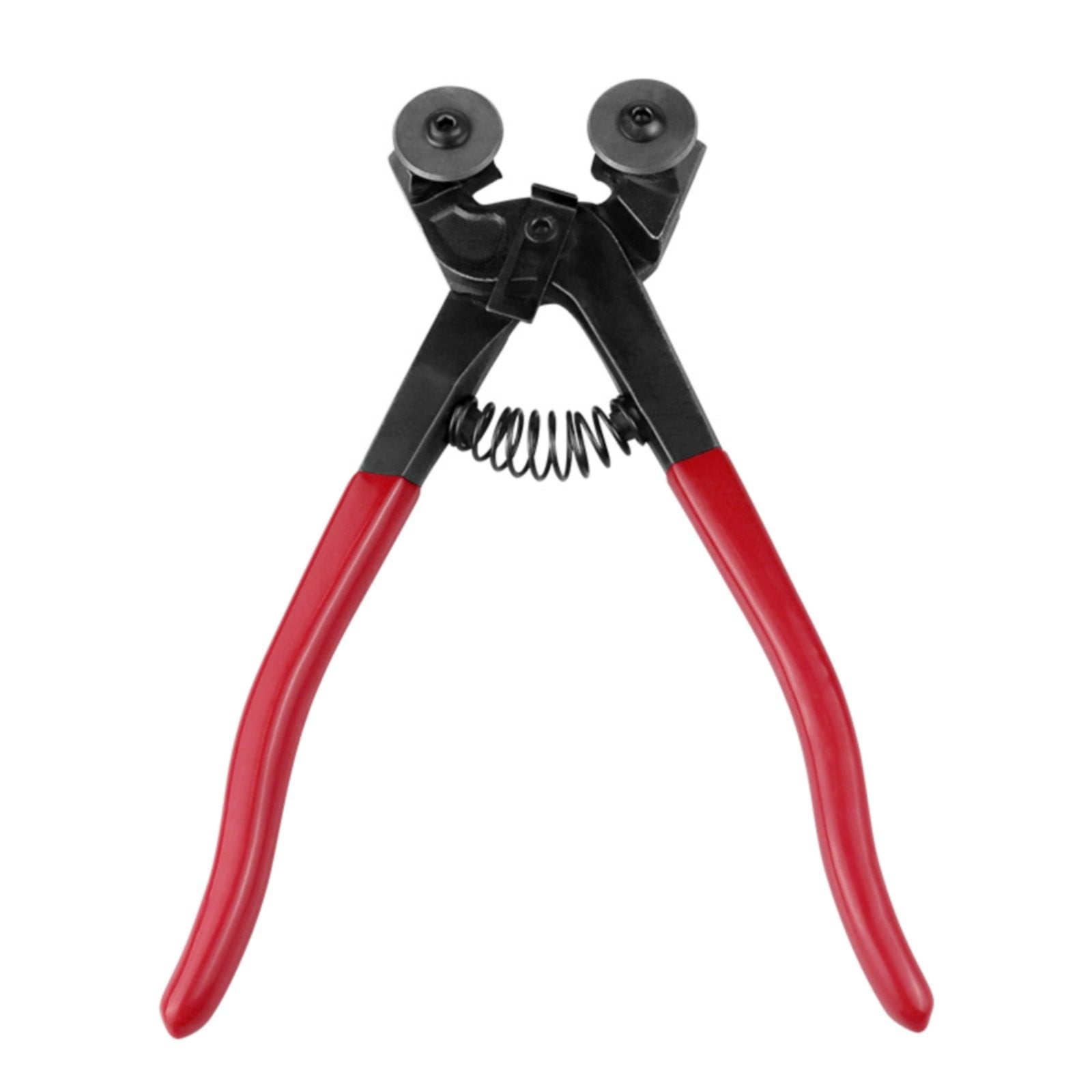Qyaukm Glass Nippers, Heavy Duty Tile Cutting Pliers with Dual Carbide ...