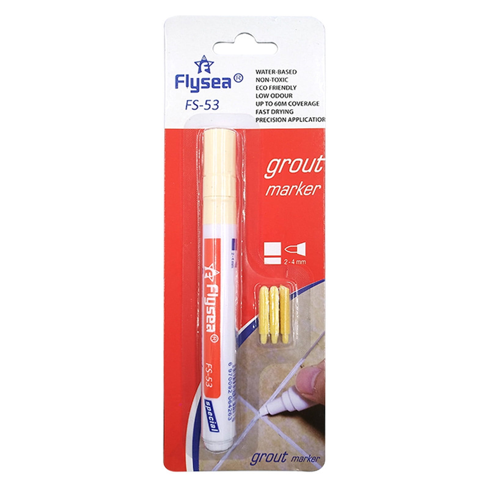 Qyaukm Grout Pen Tile Paint Marker: 5Ml Beige - Waterproof Grout ...