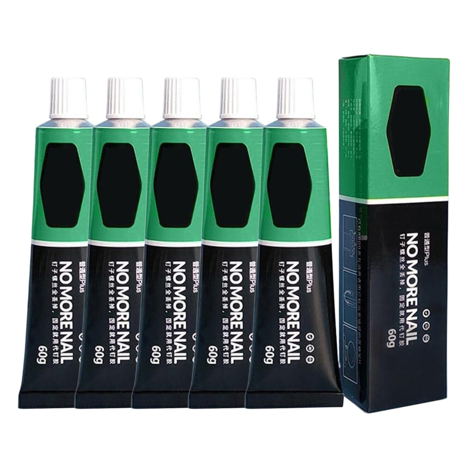 Qyaukm Heavy Duty Construction Adhesive, 5 Pack Strong Wood Glue Quick ...