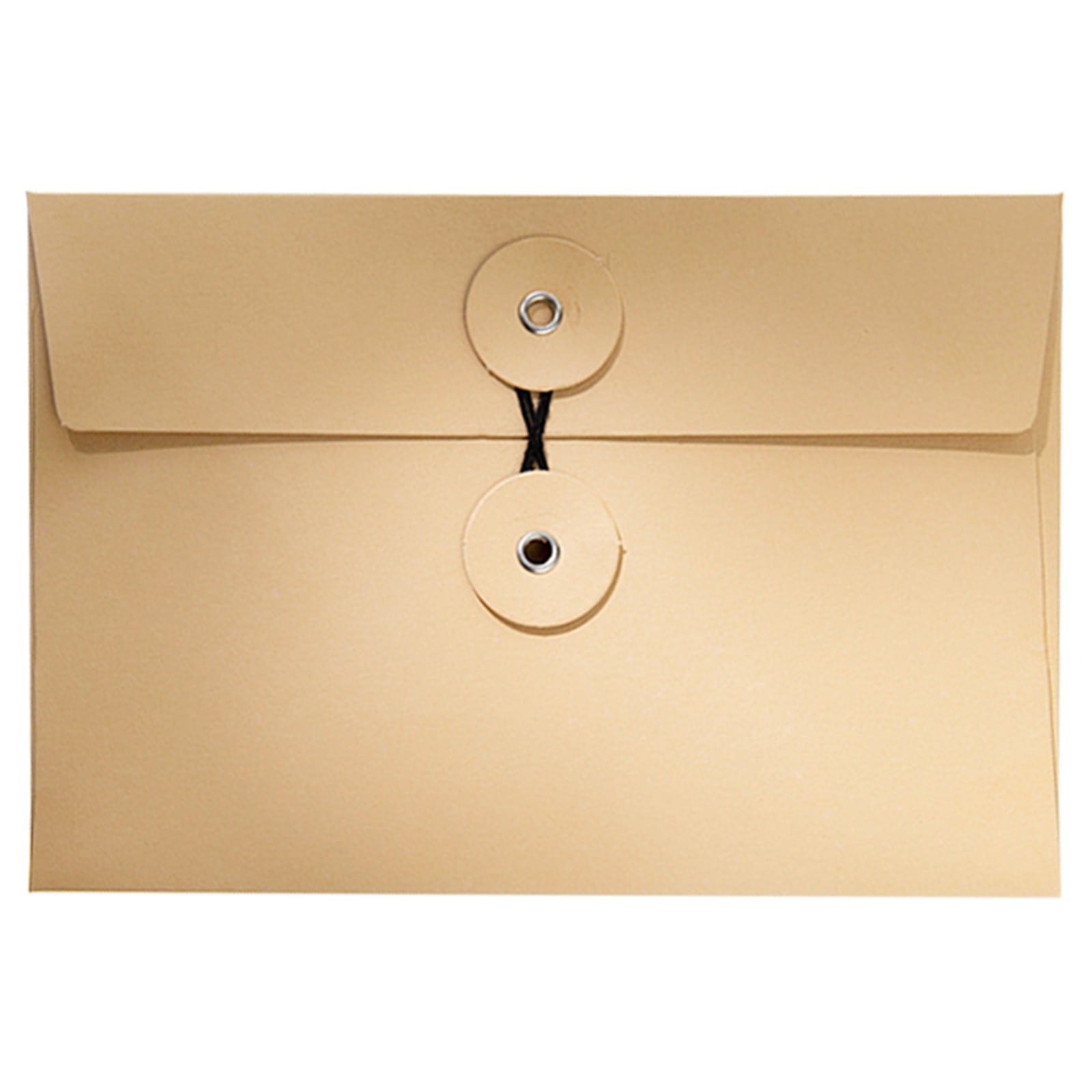 Qyaukm Kraft Paper Envelopes with String Tie Closure Project Pockets ...