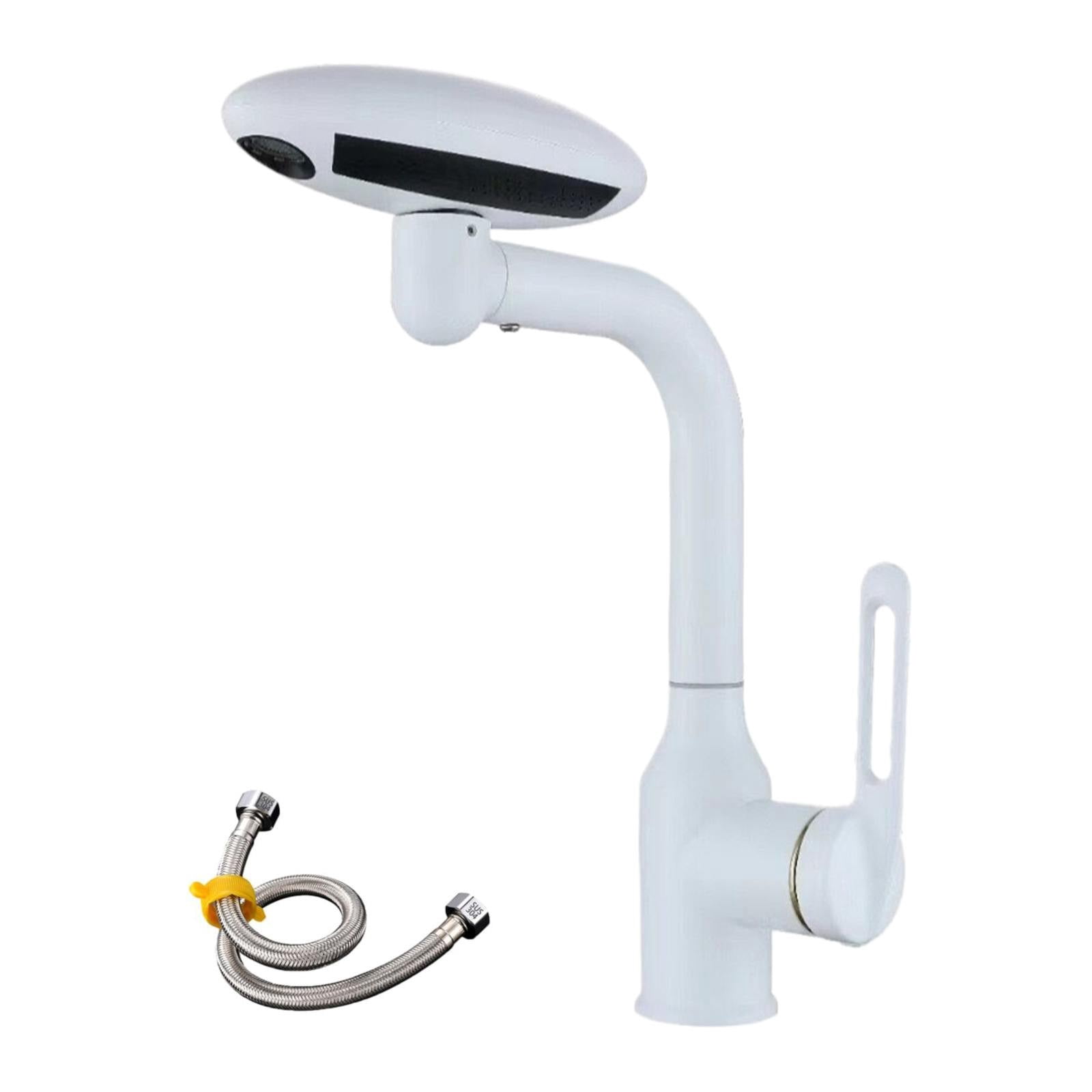 Qyaukm Multifunctional Basin Faucet with 4 Water Modes (60Cm Inlet Pipe ...