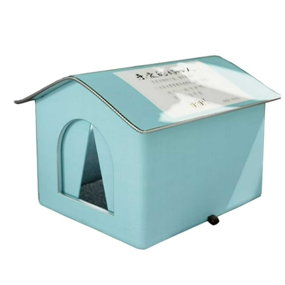Qyaukm Outdoor Cat House, Waterproof & Warm Shelter for Garden, All ...
