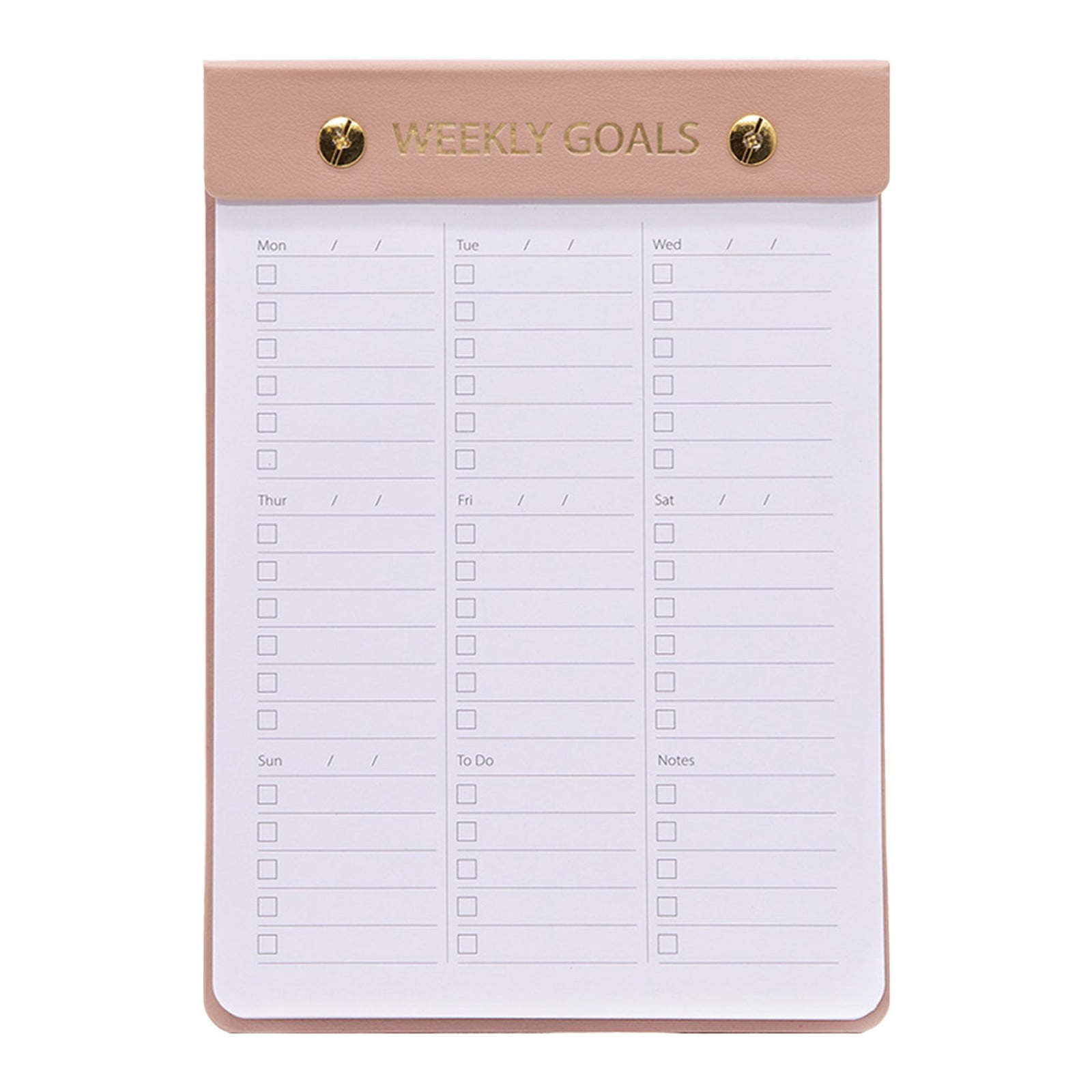 Qyaukm Pink Student Notebook - 120+ Pages Daily Study Planner ...