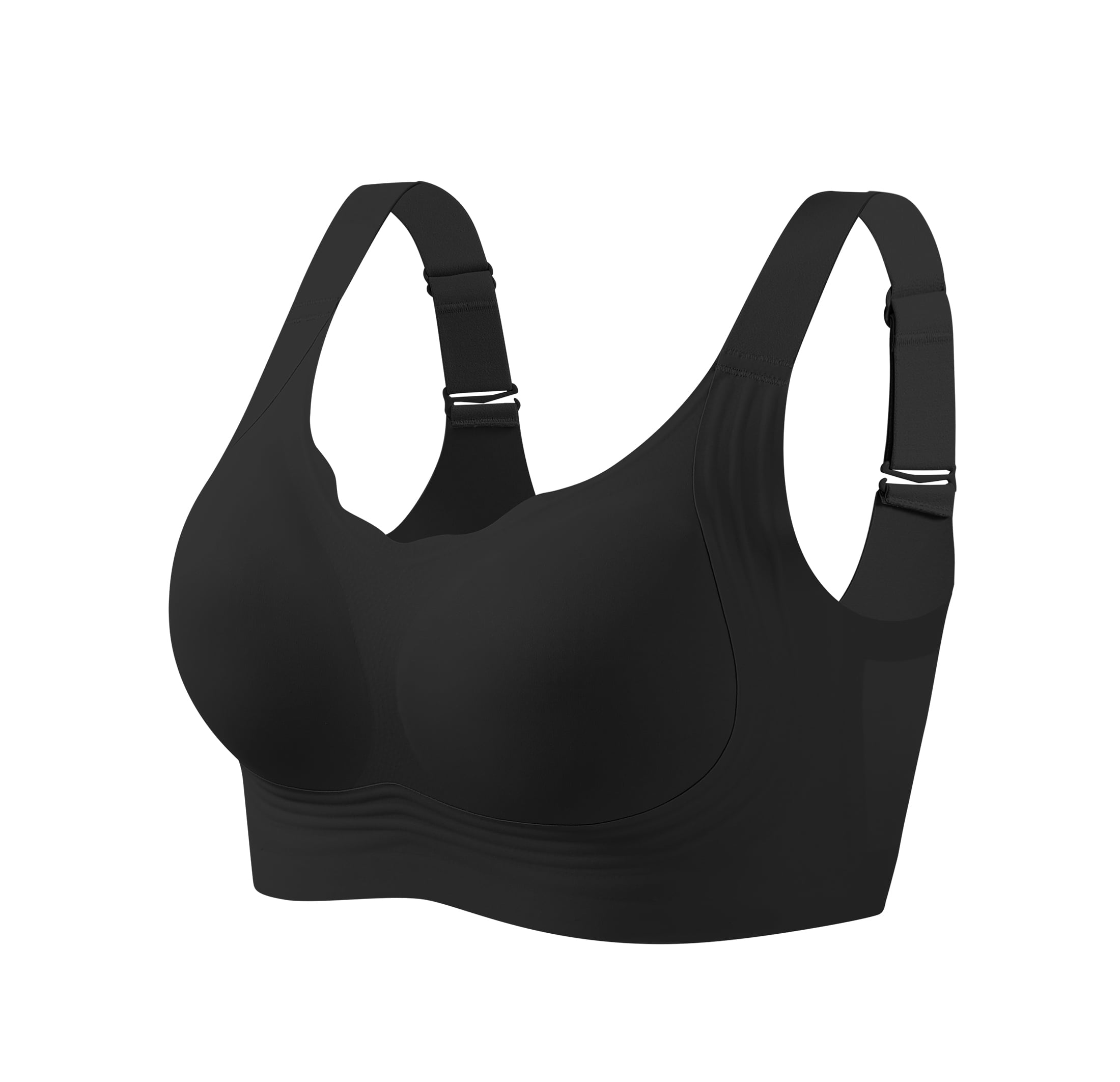 Qylux Womens Wireless Jelly Bra Plus Size Supportive Seamless Bras Full ...