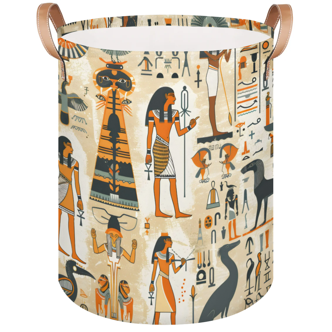 Qzaxky Ancient Egyptian Laundry Basket Organizer Foldable Tall Large ...