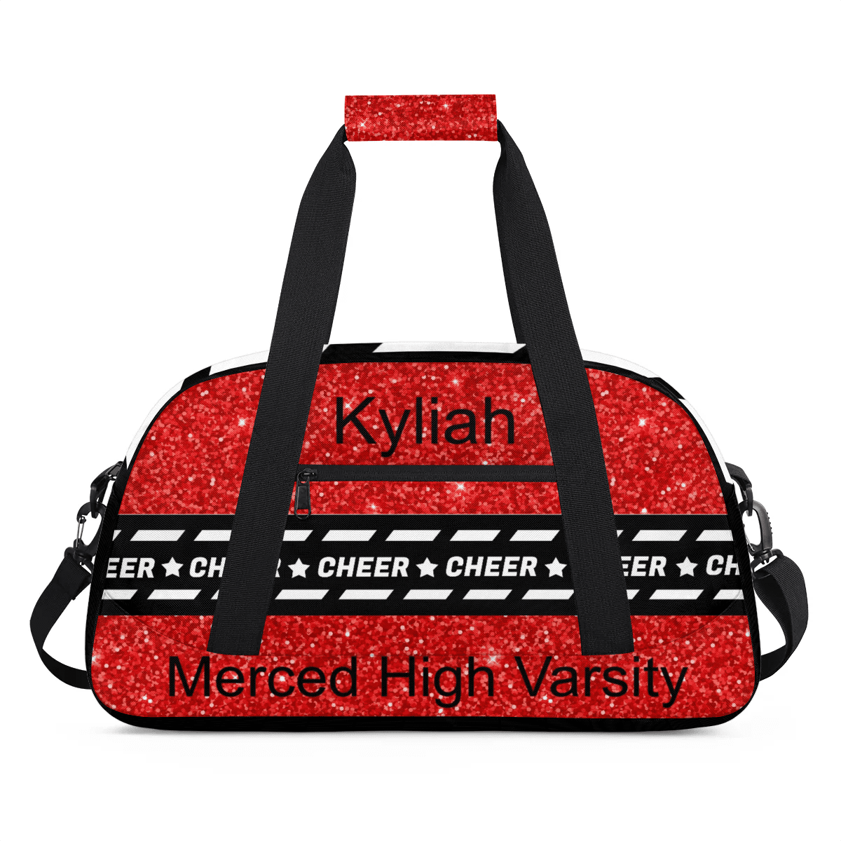 Qzaxky Personalized Cheer Bag Gym Bag Custom Duffle Bag Cheerleading ...