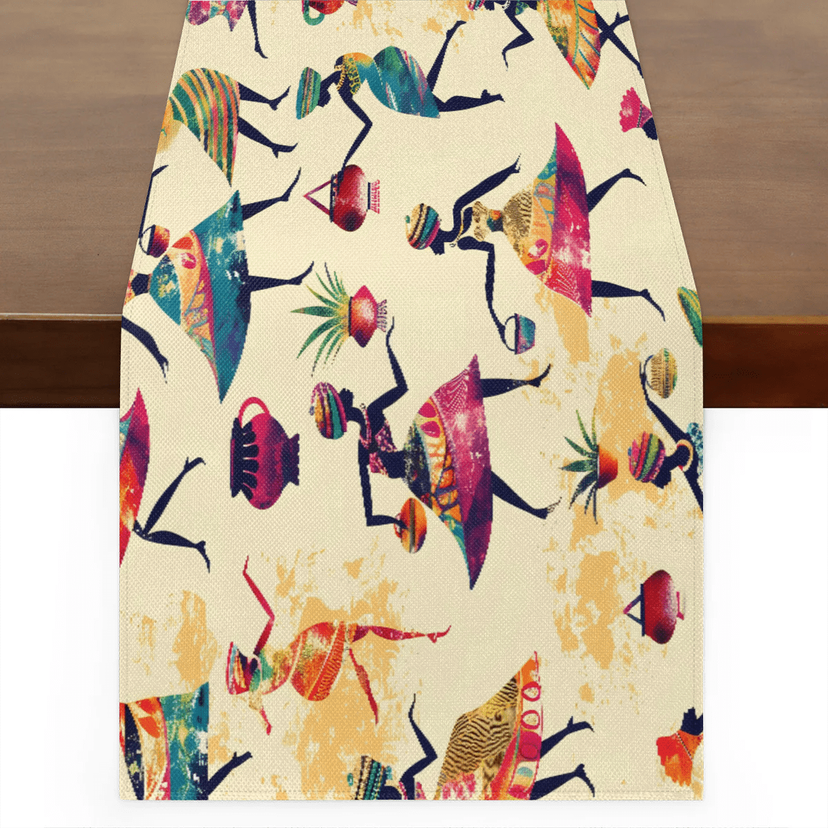 Qzaxky Table Runner Boho Table Runner African Print Bohemian Boho ...